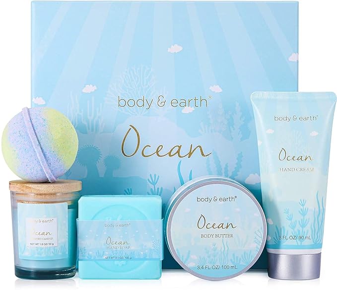 Amazon.com : Spa Gifts for Women, Bath and Body Set with Ocean Scented ...