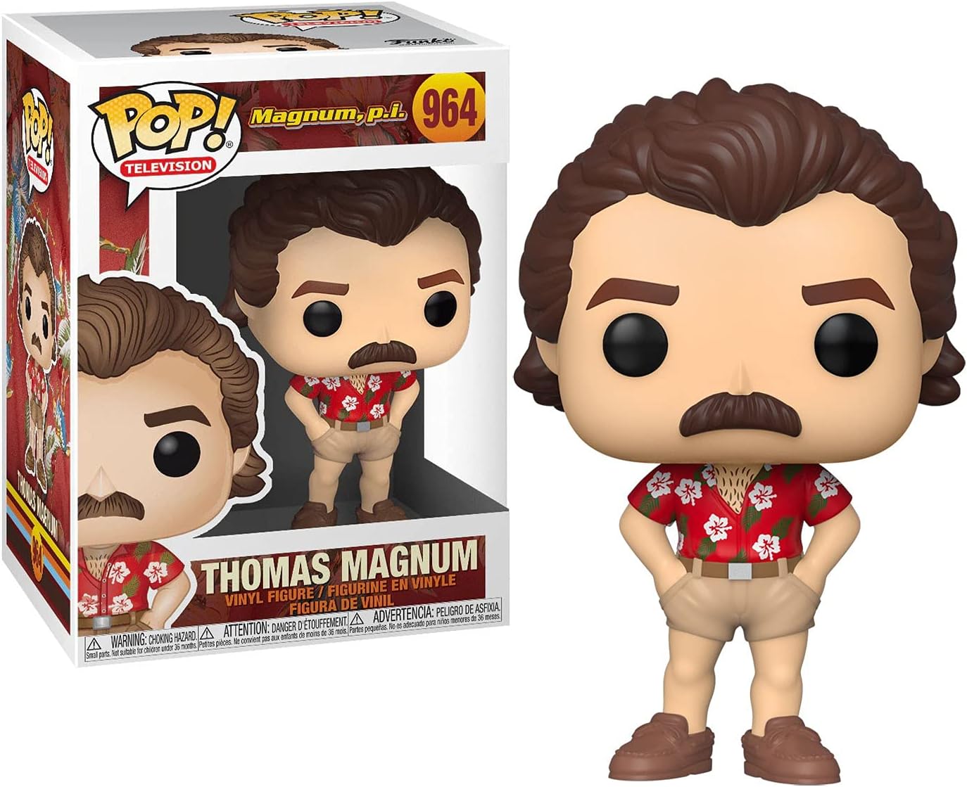 Amazon.com: Funko Pop! Television: Magnum P.I. - Thomas Magnum ...
