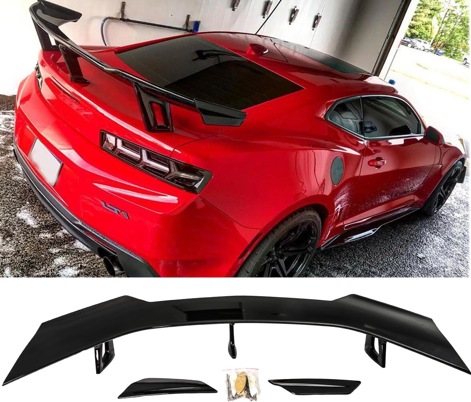 Amazon.com: ZZDSNJ Glossy Black Spoiler for 2016-2022 Chevrolet Camaro ...