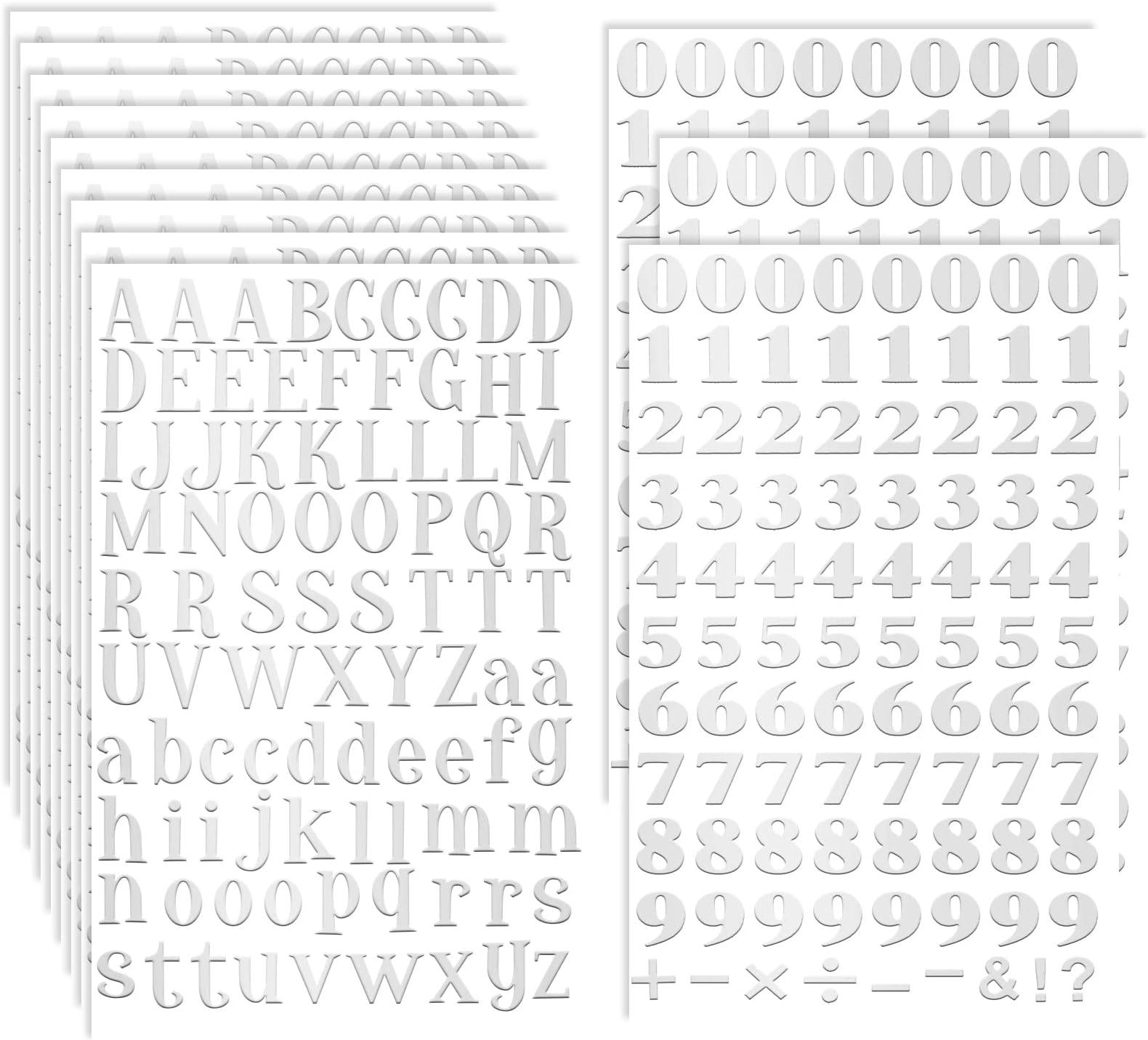 Small Shiny Gold Sticky Adhesive Numbers 0-9, Labels Stickers for Craft ...