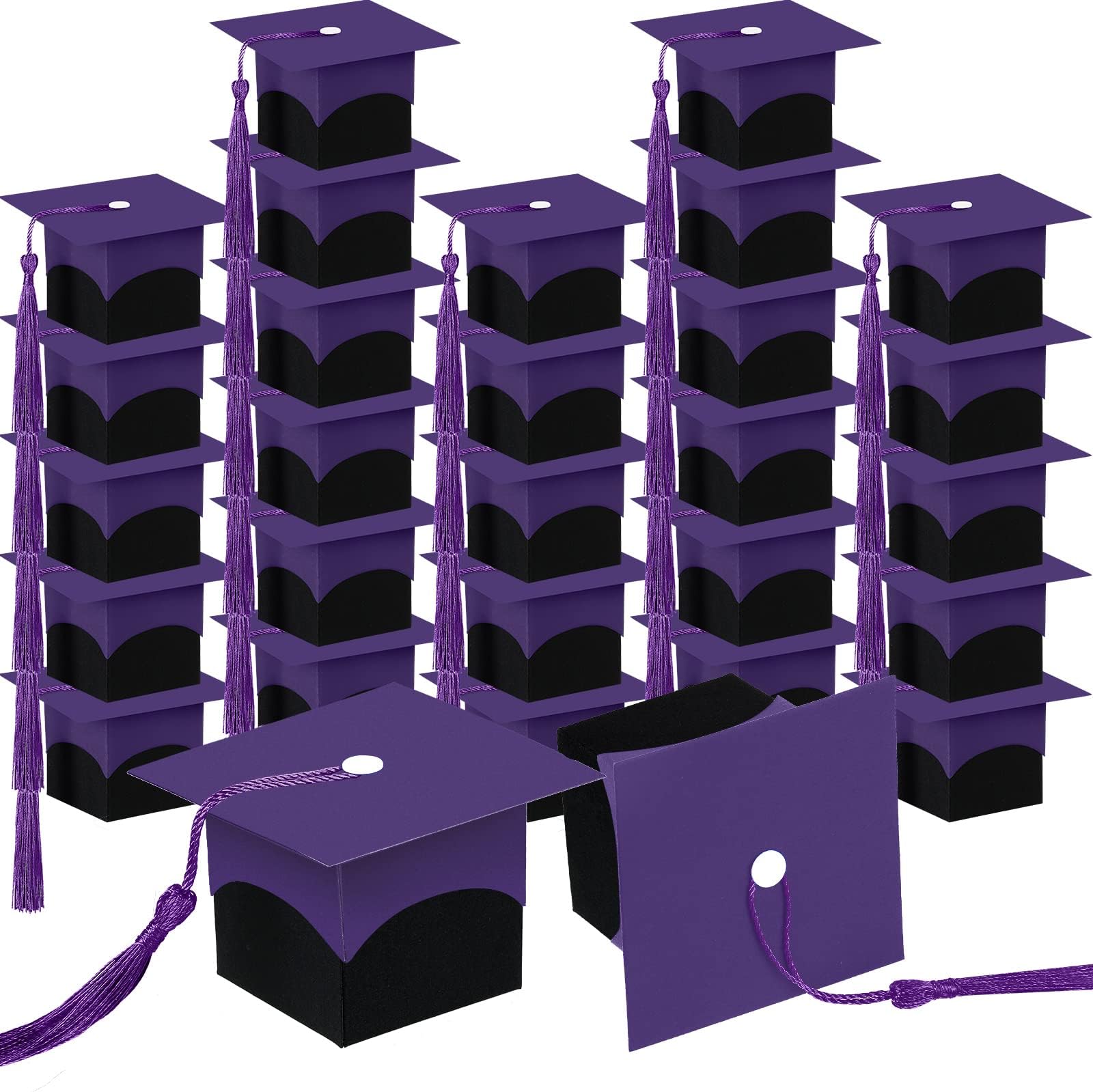 Amazon.com: 30 Pcs Graduation Cap Gift Box Graduation Candy Box with ...