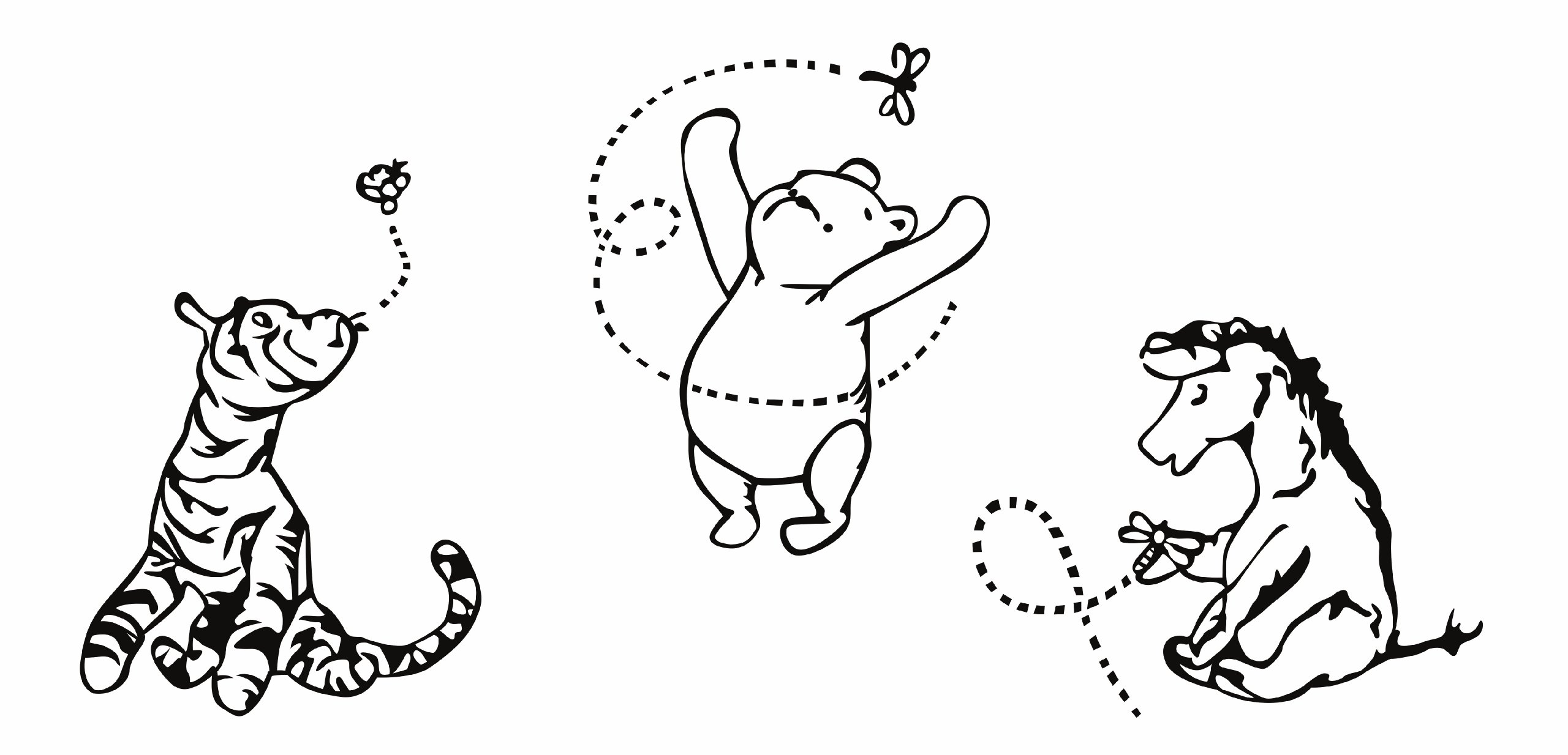 Classic Winnie The Pooh Black And White