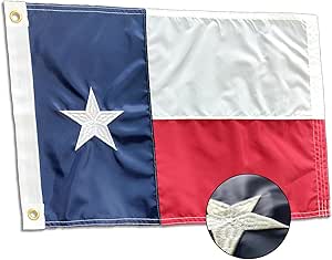 Amazon.com : STREBAN Texas State Flag 12x18 - Double Sided Embroidered ...