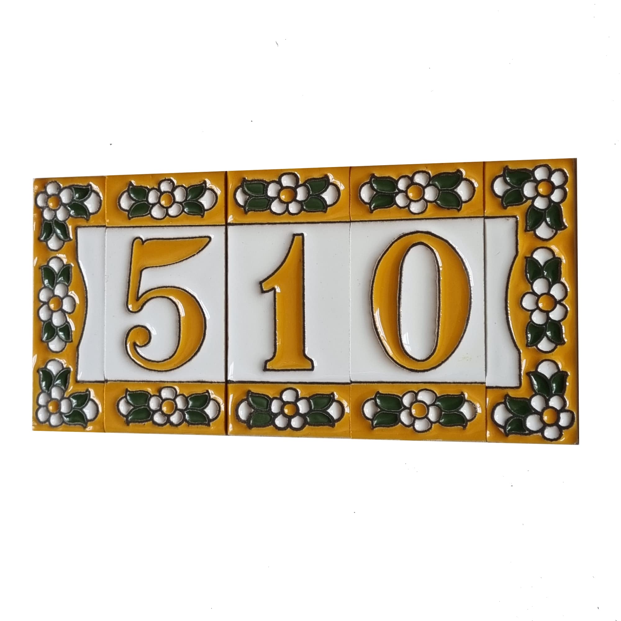 Ceramic Tile House Number Plaques