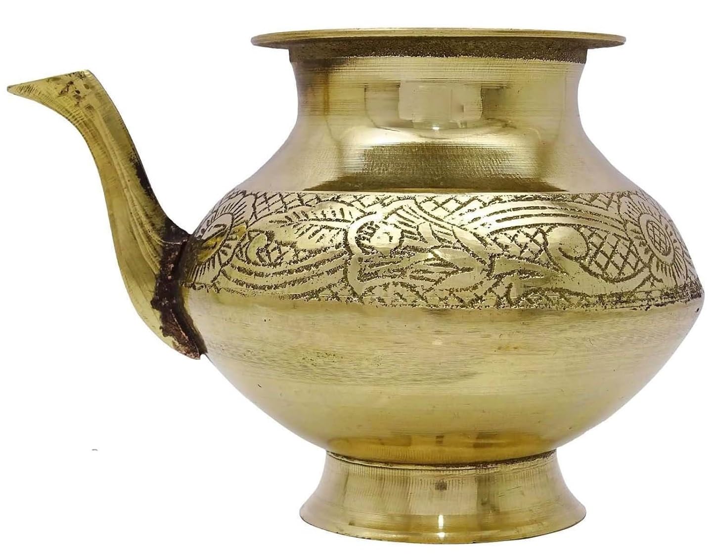 Brass Karwa Chauth Lota Prayer Temple Badna Pooja Kalash Water Pot ...