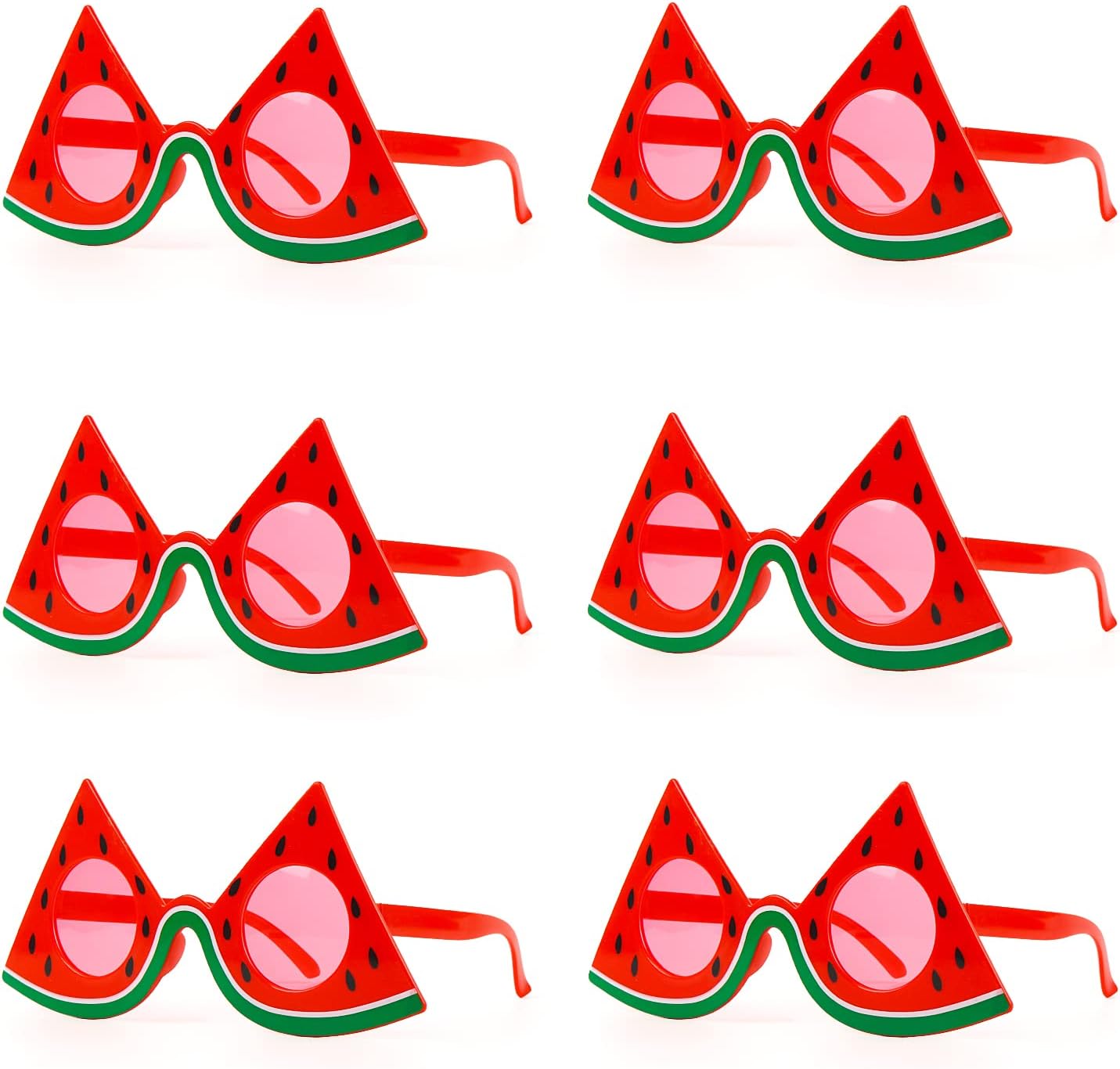 Amazon.com: FINGOOO 6 Pairs Watermelon Party Sunglasses,Fruit Shape ...