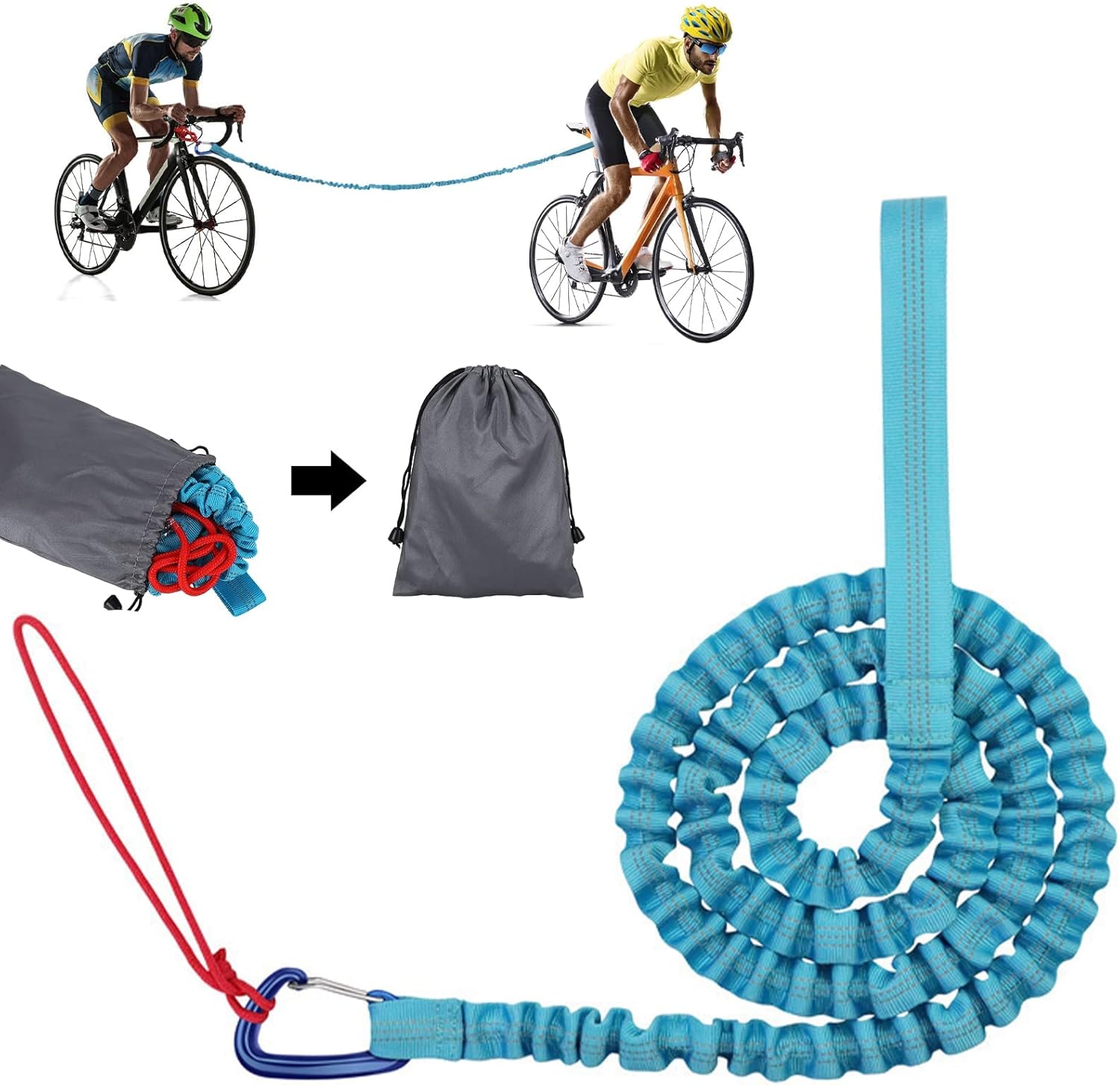 GLAITC Bike Towing Strap,Bicycle Tow Rope Parent-Child Pull Traction ...