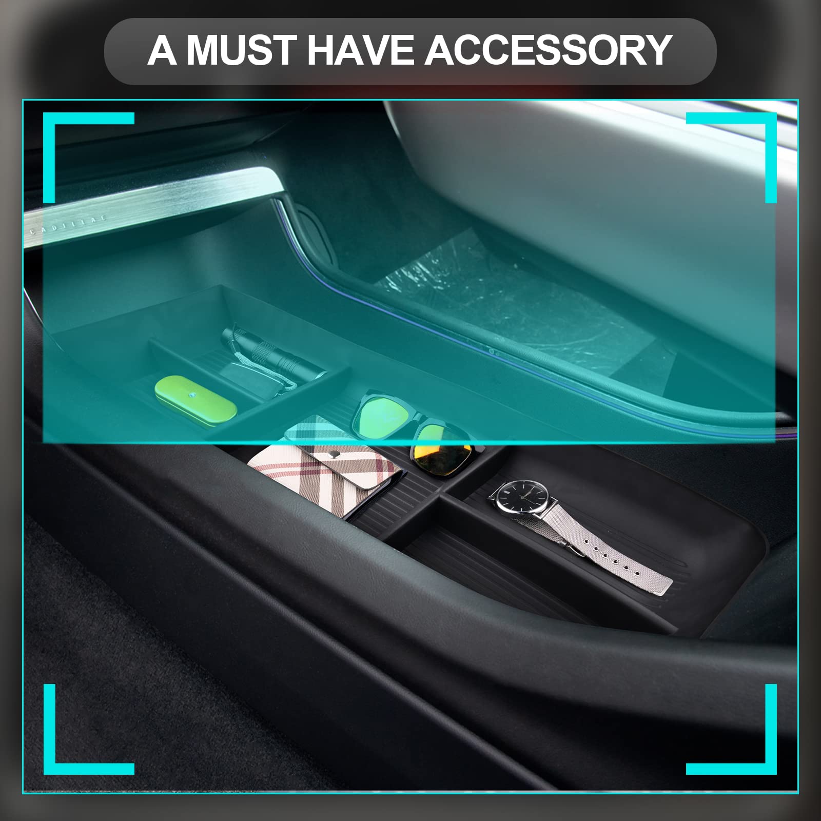 Snapklik.com : For 2023-2025 Cadillac Lyriq Center Console Organizer ...