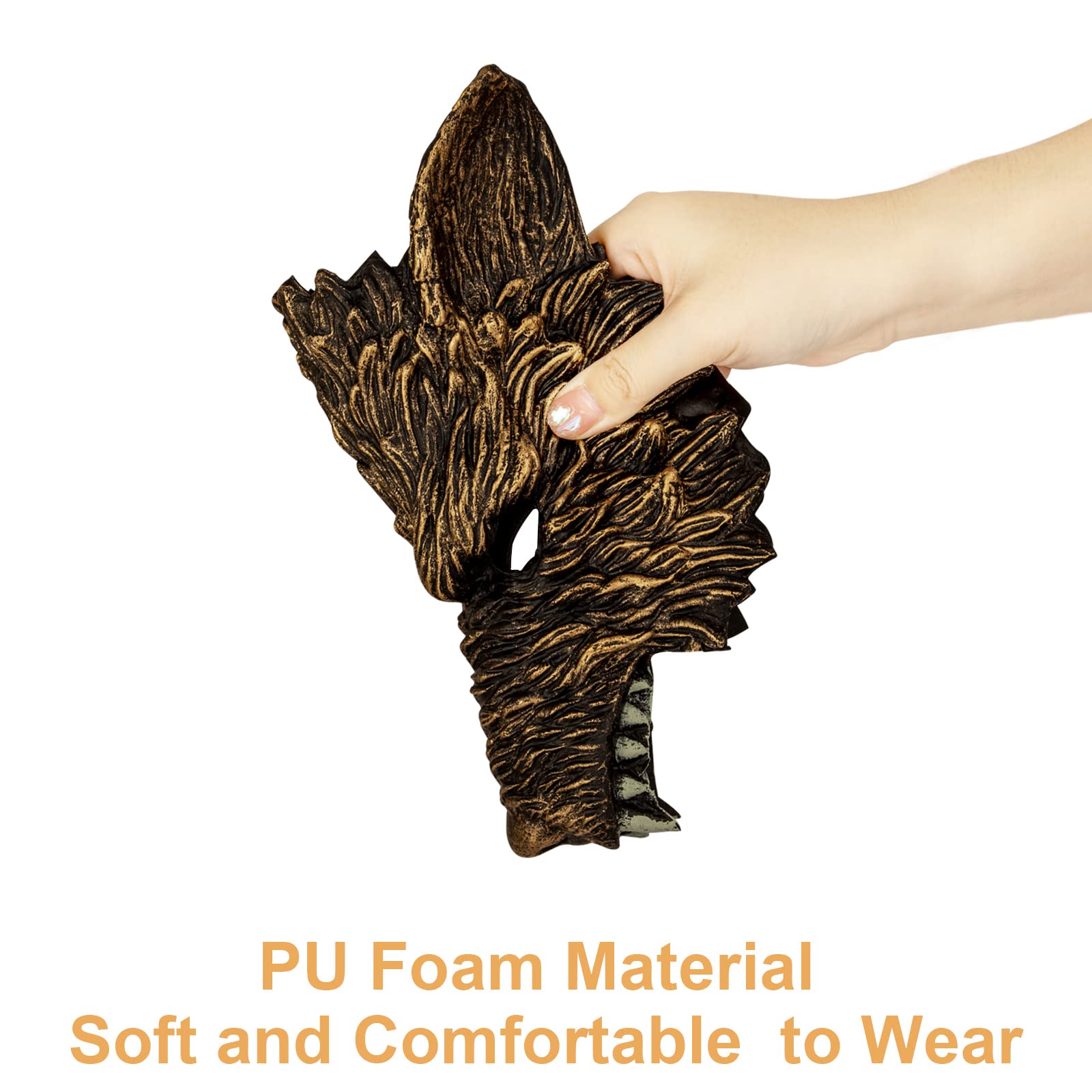 Snapklik.com : Stegosaurus Wolf Mask Halloween 3D Scary Werewolf Mask ...