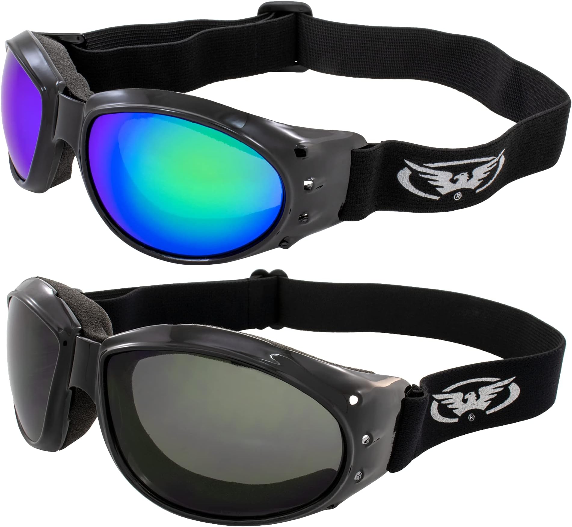 Amazon.com: Global Vision Eliminator Padded Motorcycle Riding Goggles 2 ...