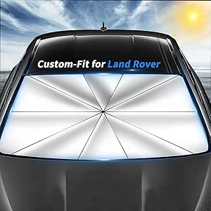 Amazon.com: Custom-Fit for Land Rover Windshield Sun Shade, 360 ...