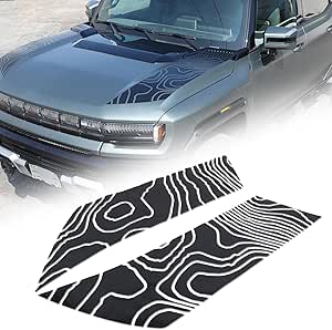 Amazon.com - Car Hood Auto Body Sticker for Hummer EV Accessories ...