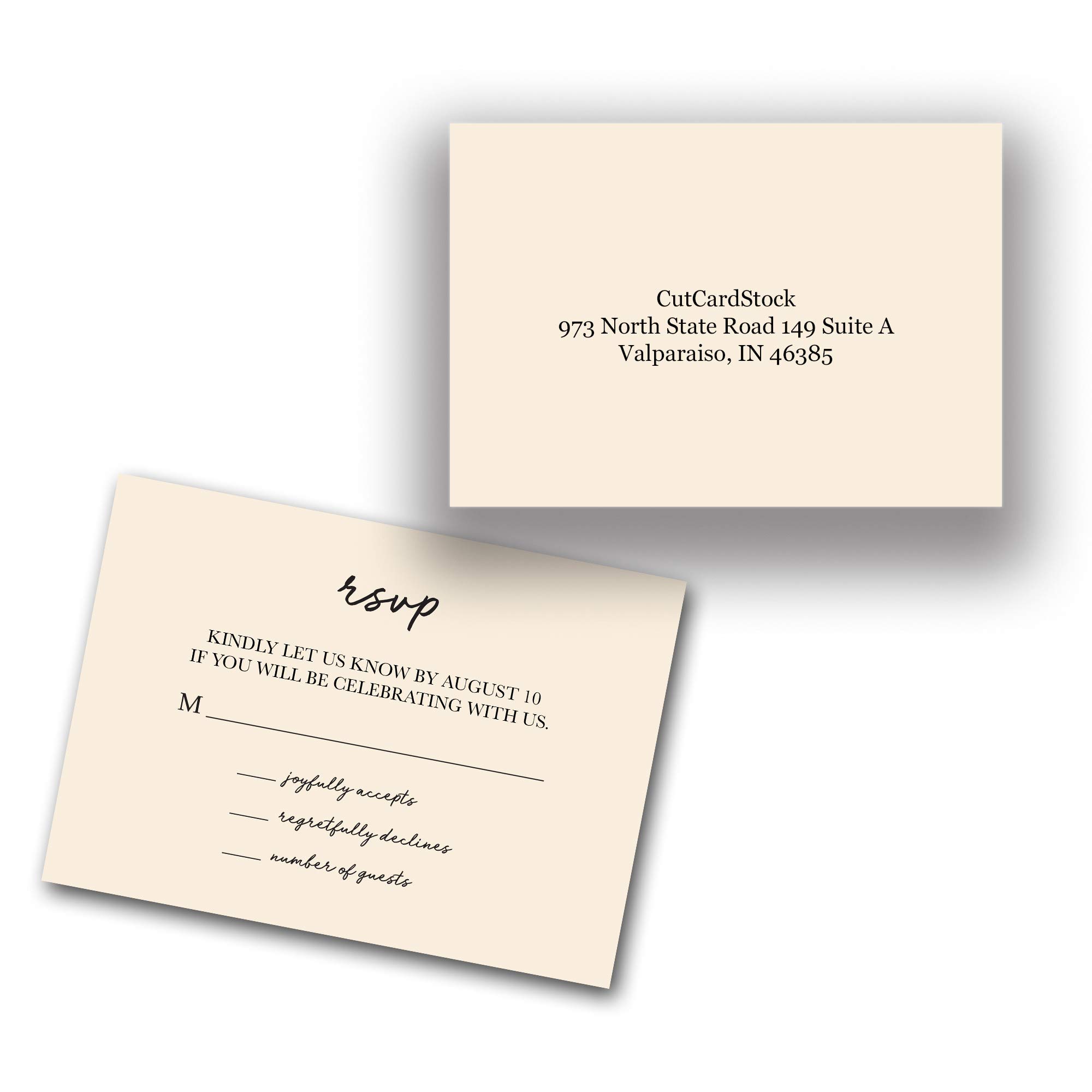 Print Response Card Envelopes