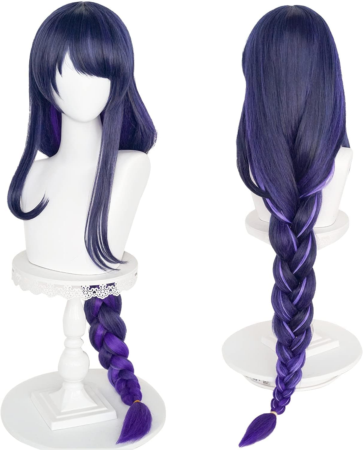Perruque de cosplay anime, perruque Genshin Impact, avec deux bonnets ...