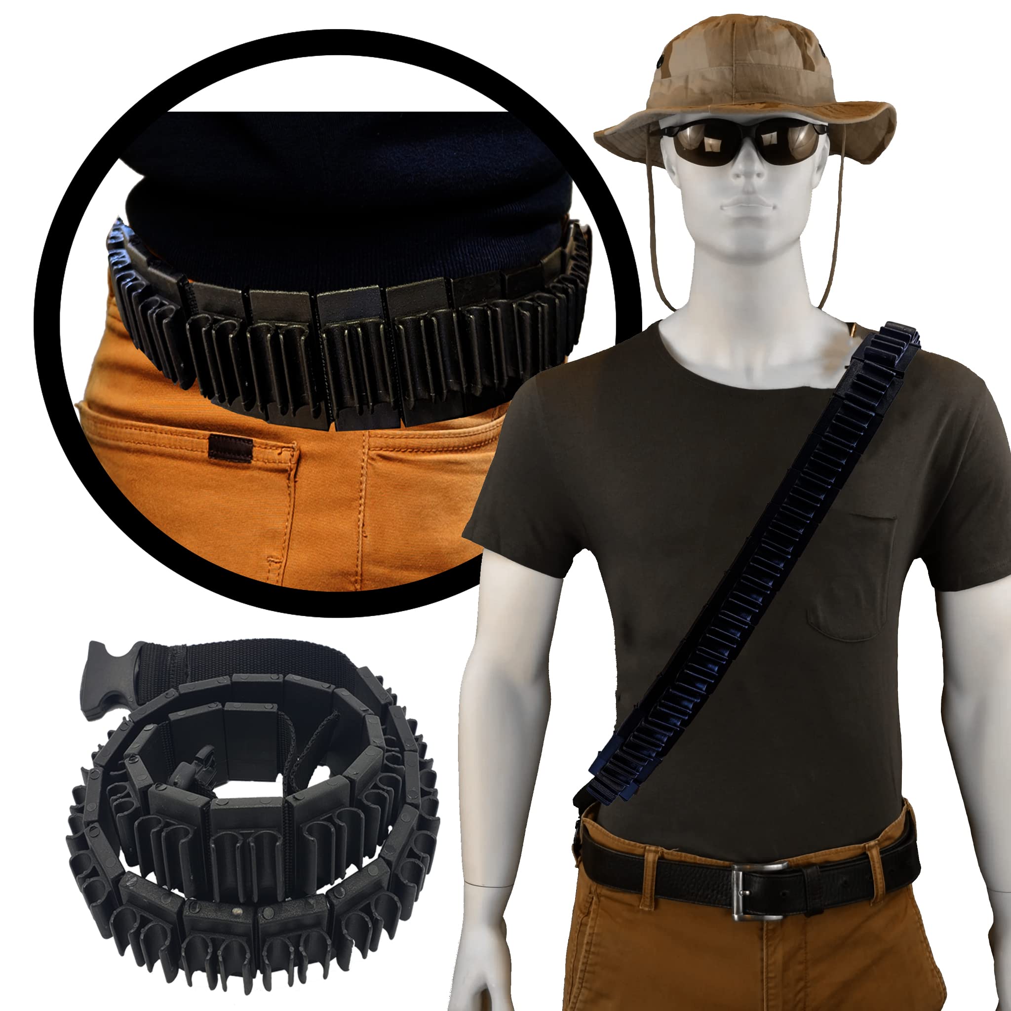 Amazon.com : Shotgun Shell Bandolier | 410 Gauge | Hold 50 Shells ...