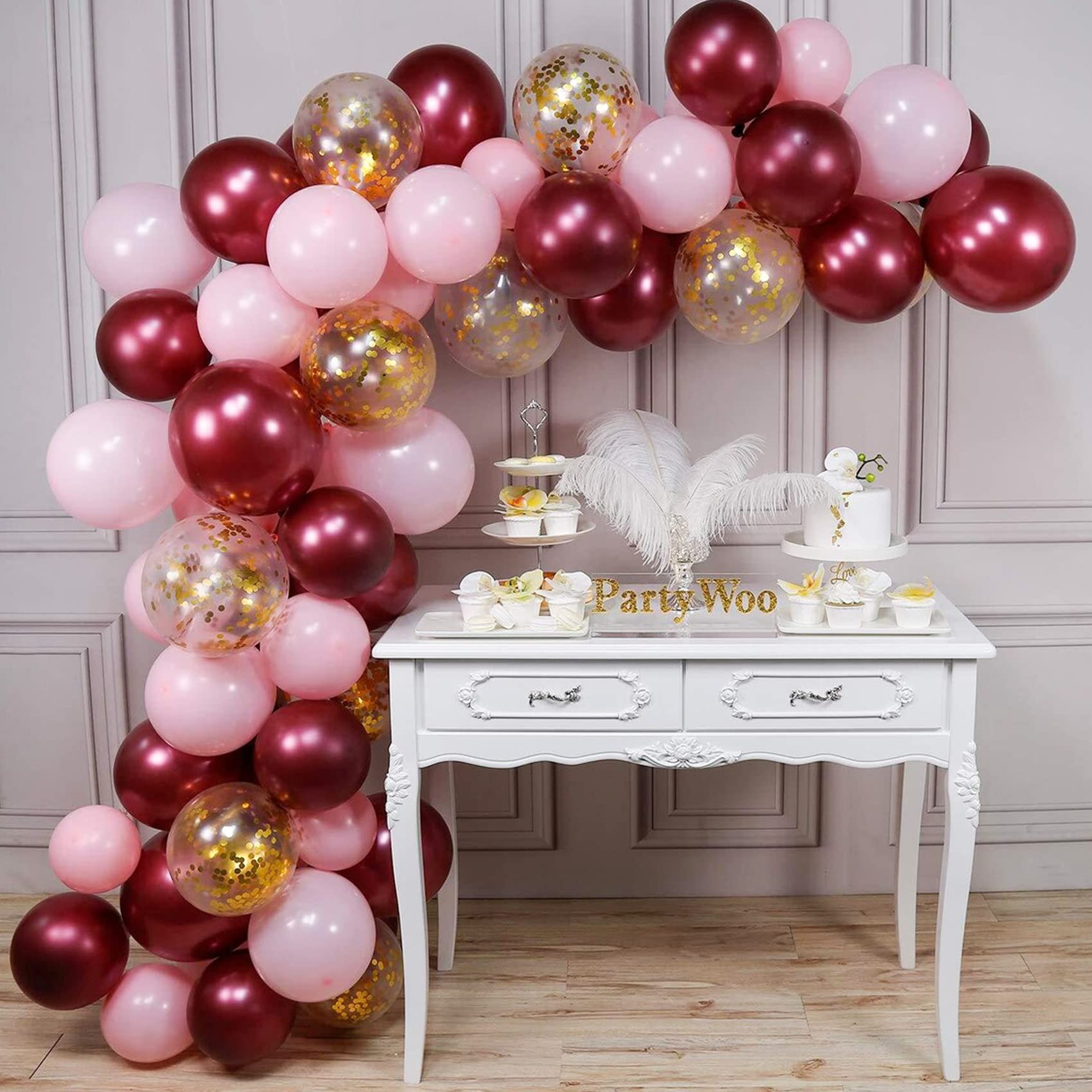Snapklik.com : Red Balloons 110 Pcs Red Balloon Garland Kit Different ...