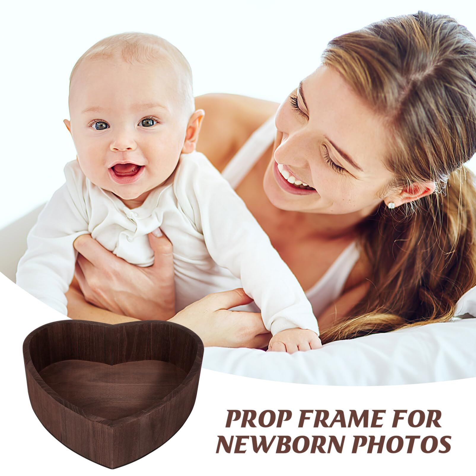 1pc Heart Shaped Photography Props Newborn Props Photo Gifts Baby Photo ...