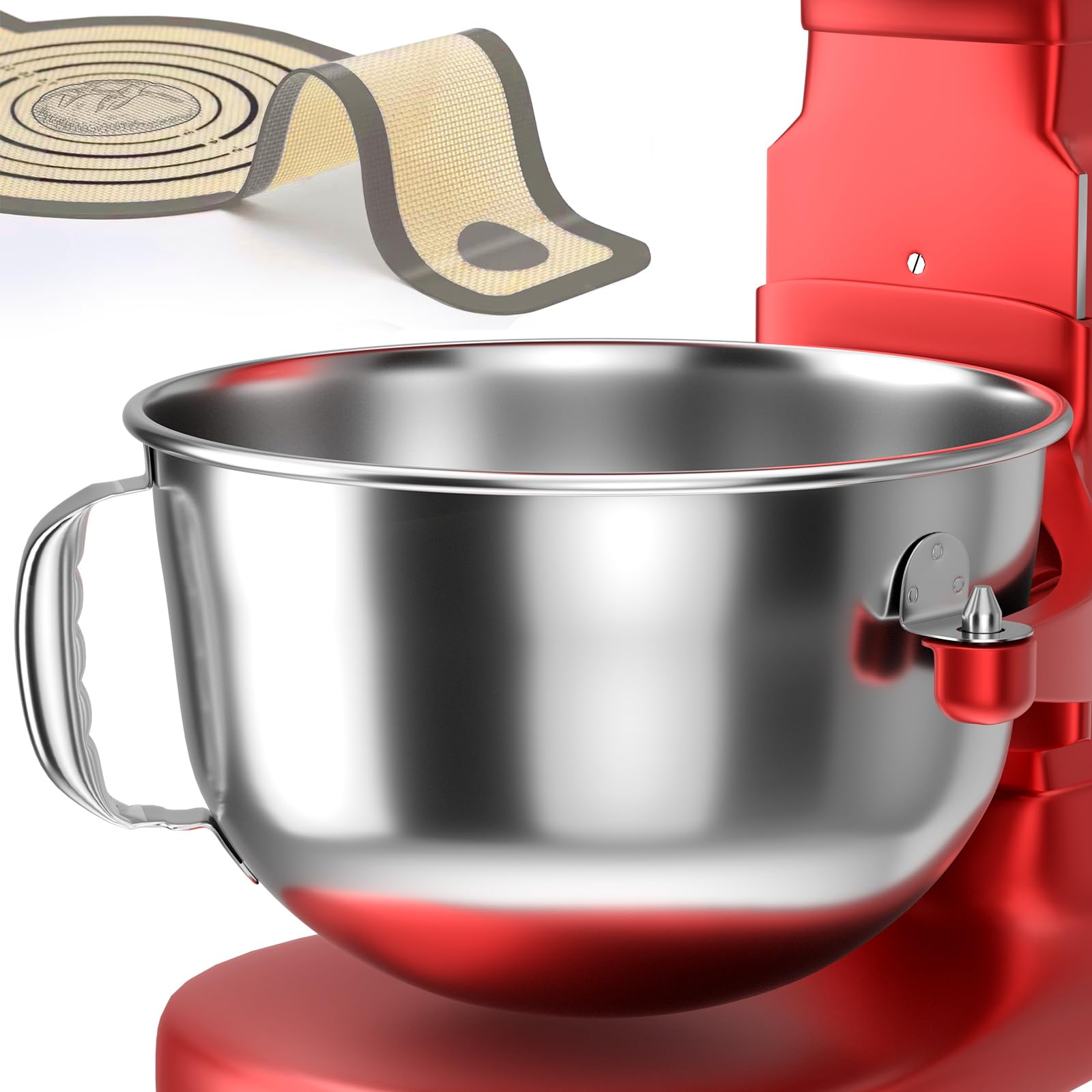 Amazon.com: Stainless Steel Mixer Bowl for Kitchenaid Mixer bowl ...