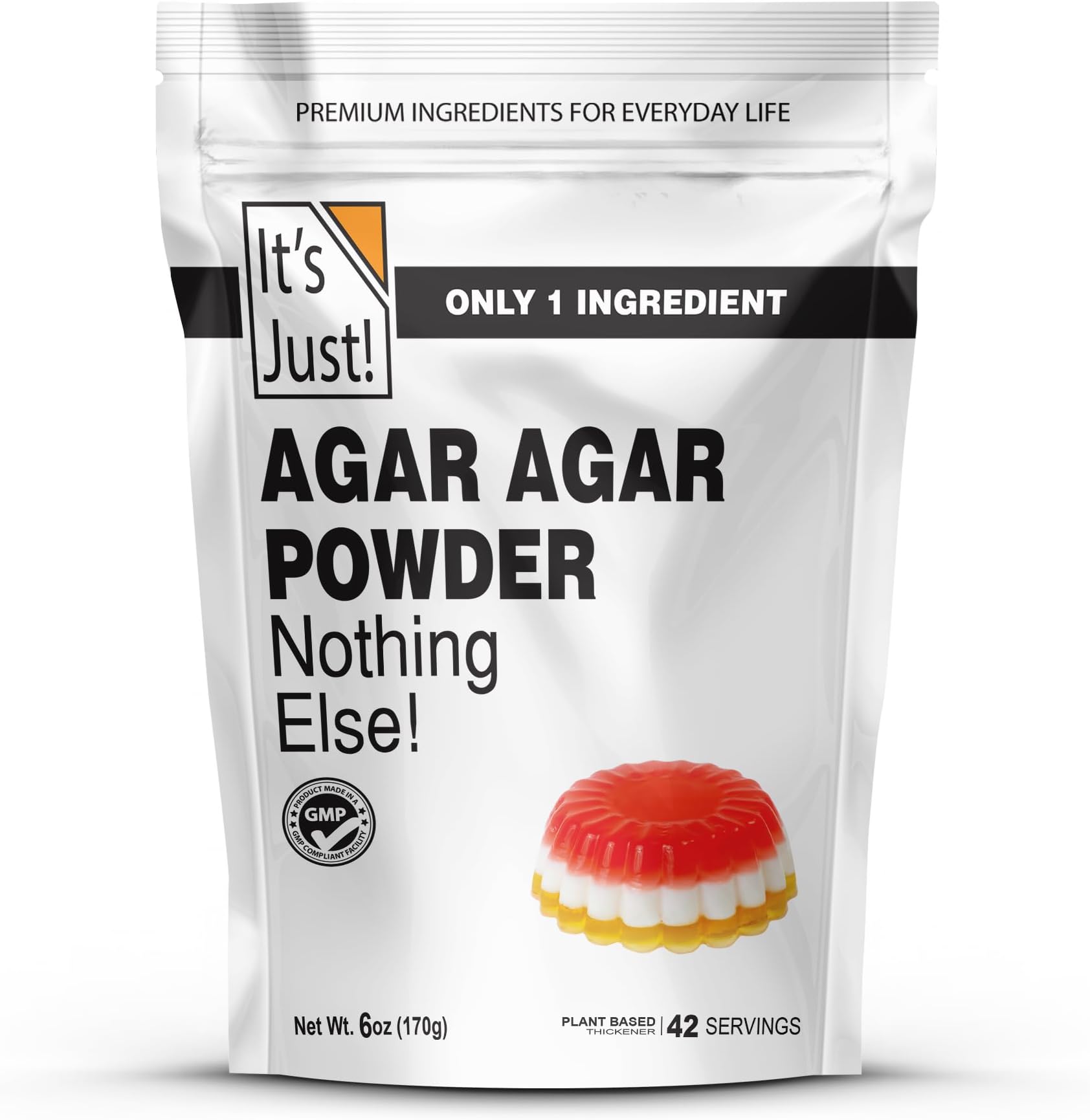 Amazon.com : It's Just - Agar Agar Powder 6oz, Vegan Gelatin Substitute ...
