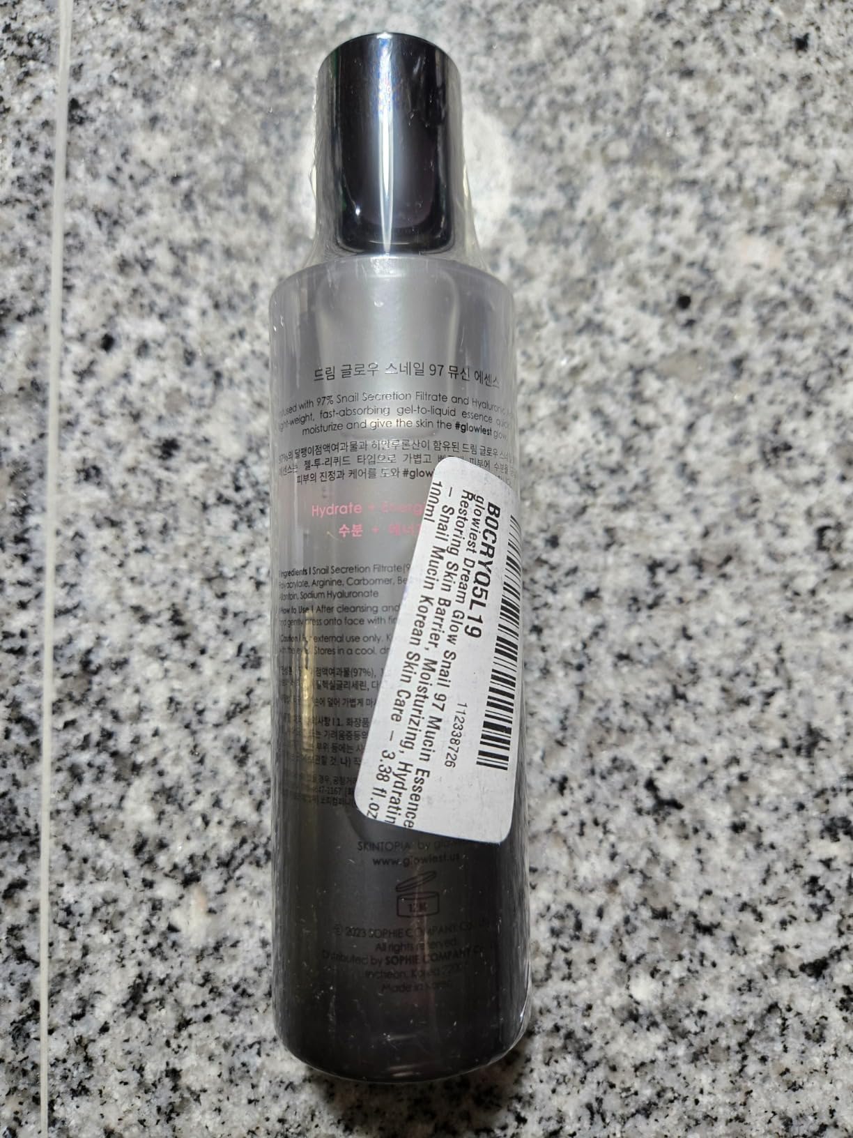 Amazon.com: glowiest Dream Glow Snail 97 Mucin Essence; Restoring Skin ...