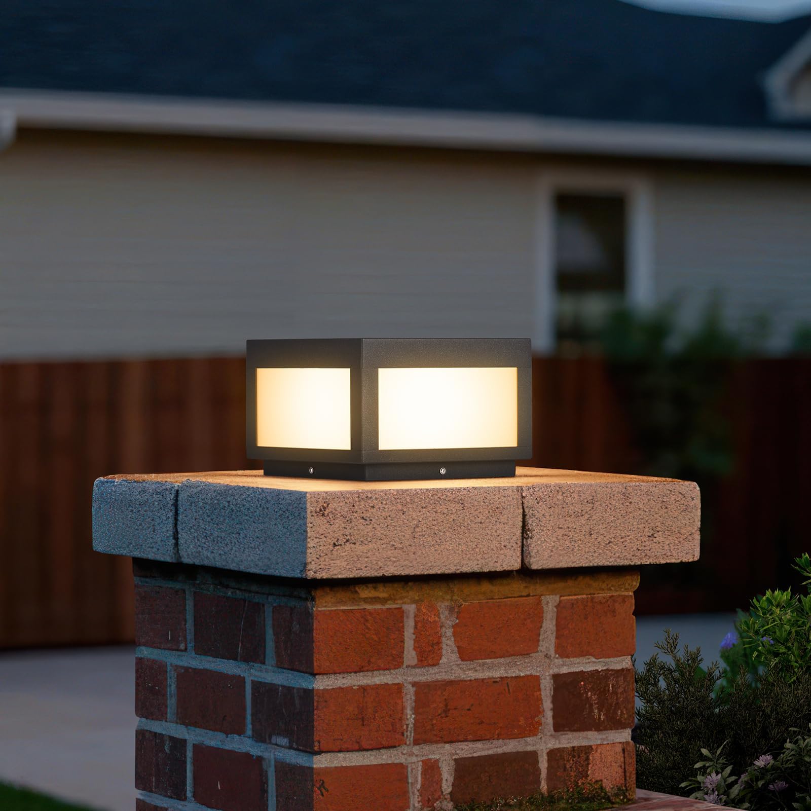 Outdoor Post Light, Lamp Post Light Fixture, Exterior Waterproof Pole ...
