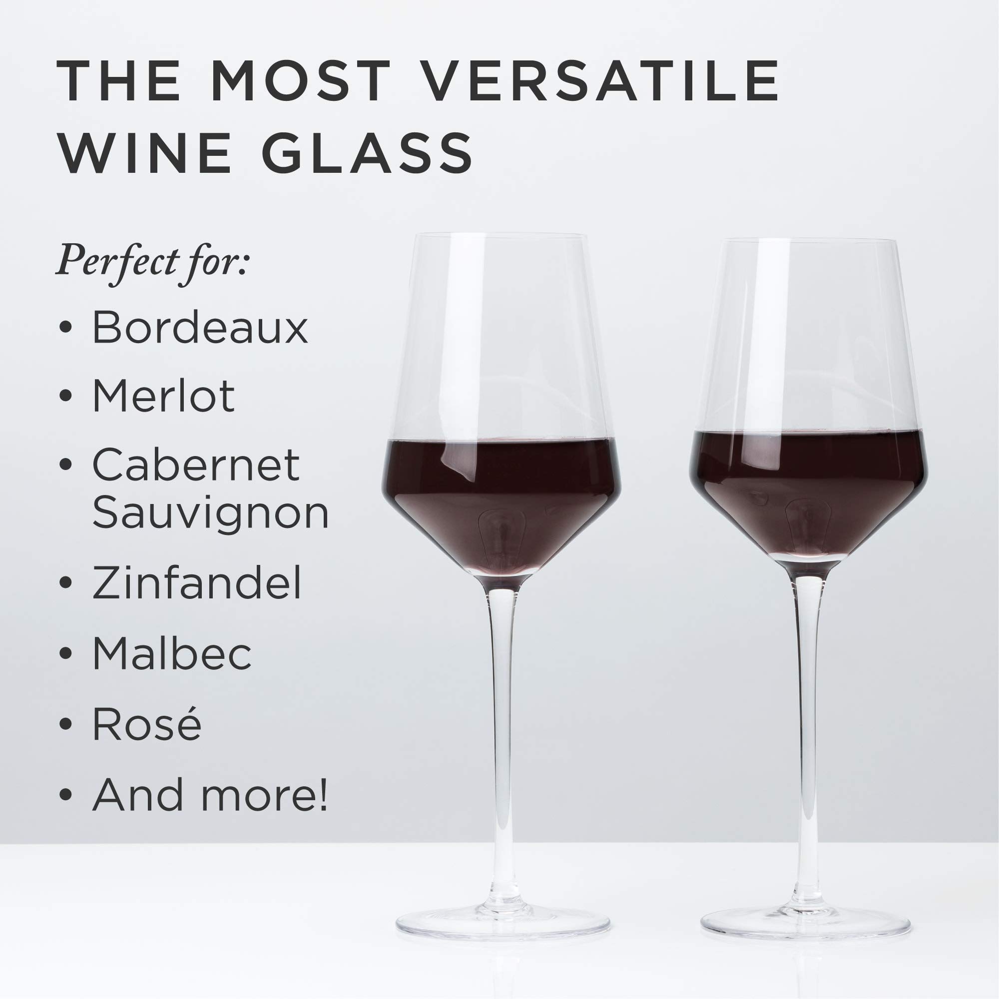 Snapklik.com : Viski Raye Angled Bordeaux Wine Glasses And Decanter ...