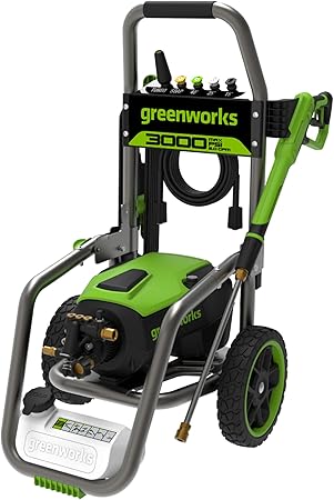 Amazon.com : Greenworks Brushless 3000 PSI 2.0 GPM Max/ 1.1 GPM ...