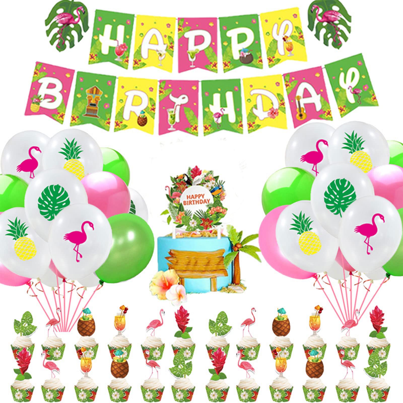 Hawaiian Luau Party Decorations Hawaii Tropical Beach Theme Birthday ...