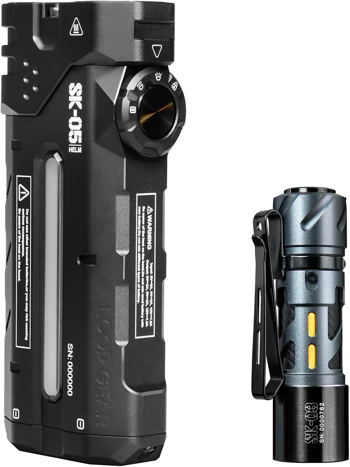 SK05 Flat LED Flashlight with 6000mAh Power Bank.Combining Floodlight ...