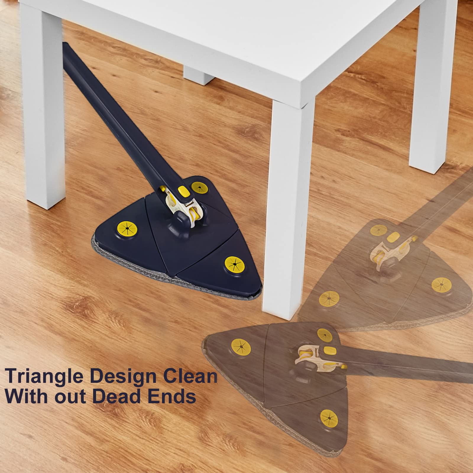 360??Rotatable Flexible Adjustable Cleaning Mopwith Foldable Bucket ...