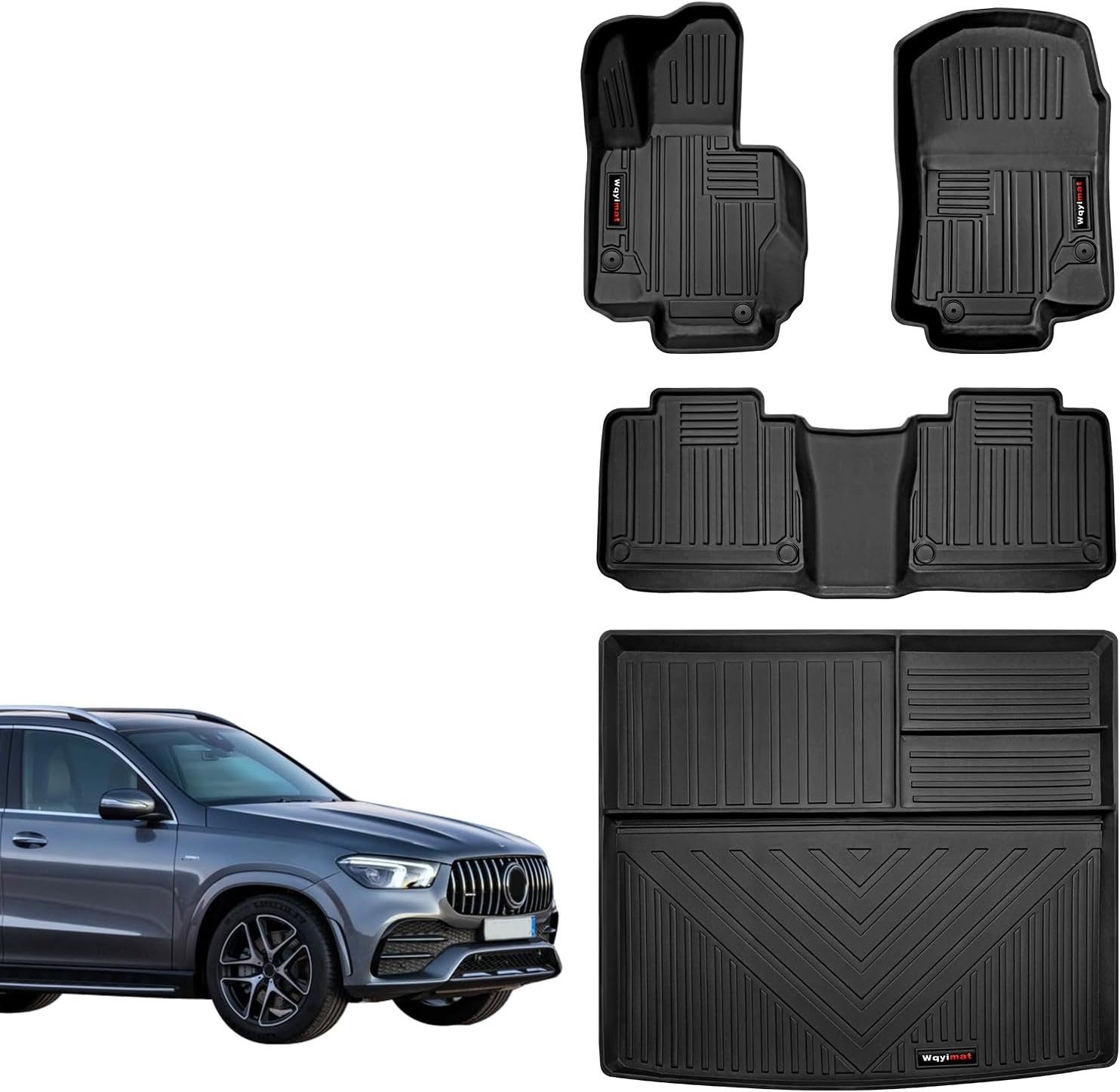 Amazon.com: Wqyimat Custom Fit Floor Mats & Cargo Liner Set for ...