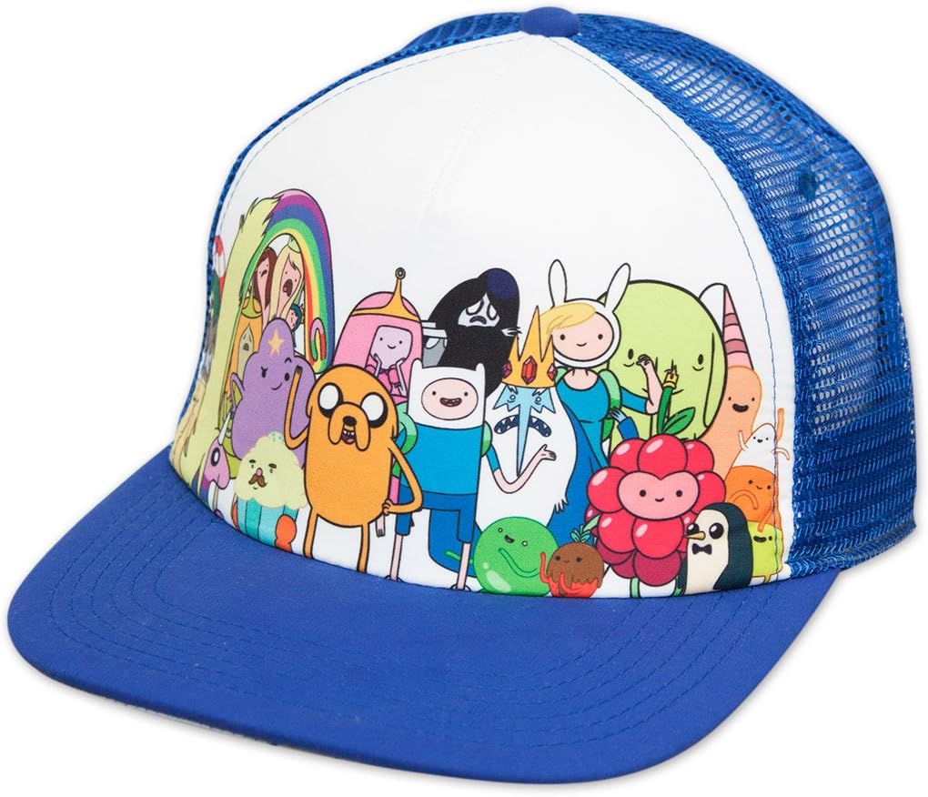 Adventure Time All Characters Trucker Blue Mesh Cap at Amazon Men’s ...