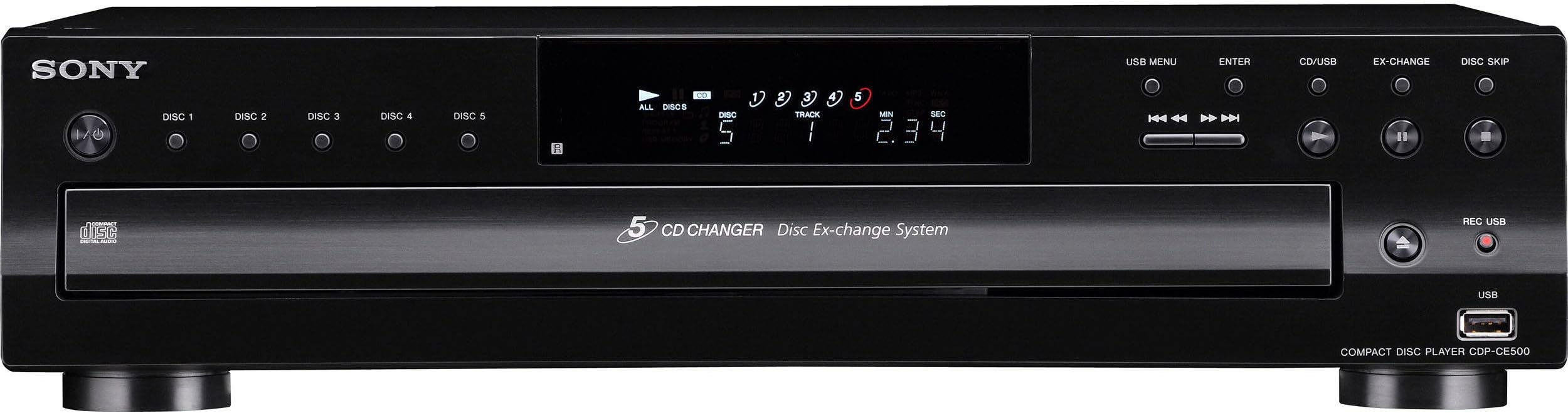 Amazon.com: Sony CDP-CE500 5-Disc CD Changer (Black) : Electronics