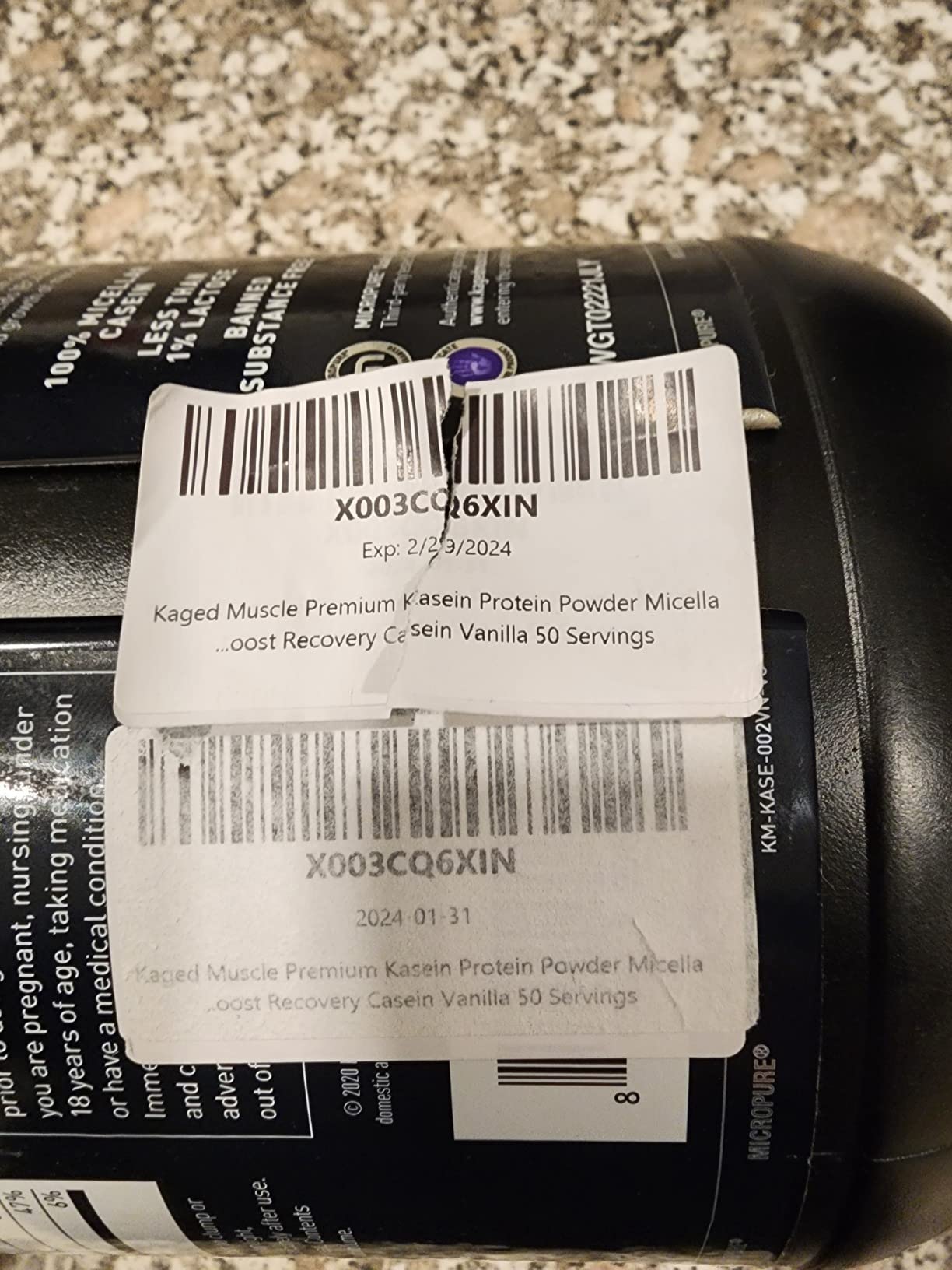 Amazon.com: Kaged Premium Casein Protein Powder | Vanilla | Micellar ...