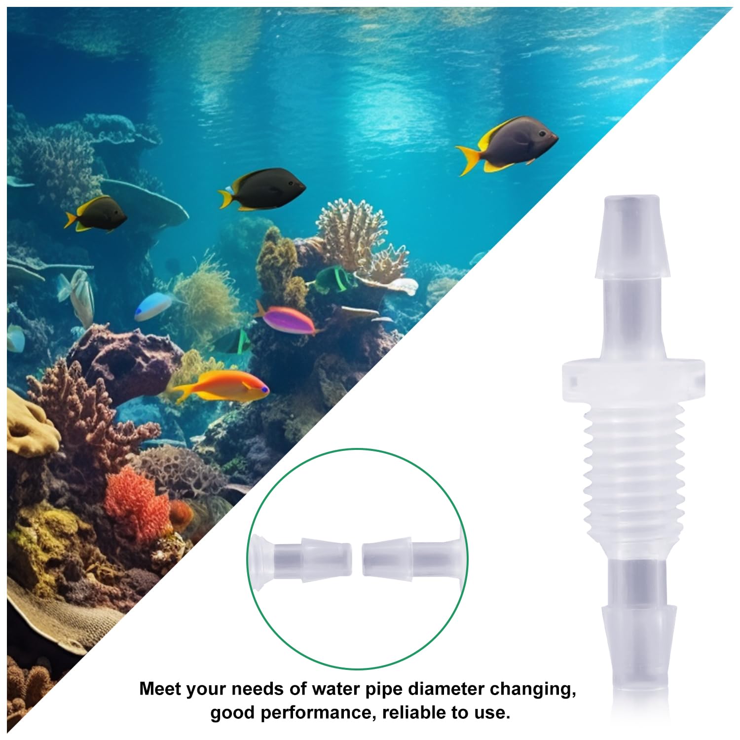 Snapklik.com : 10 Packs 1/8" Hose Barb Thru-Bulk Bulkhead Fitting ...