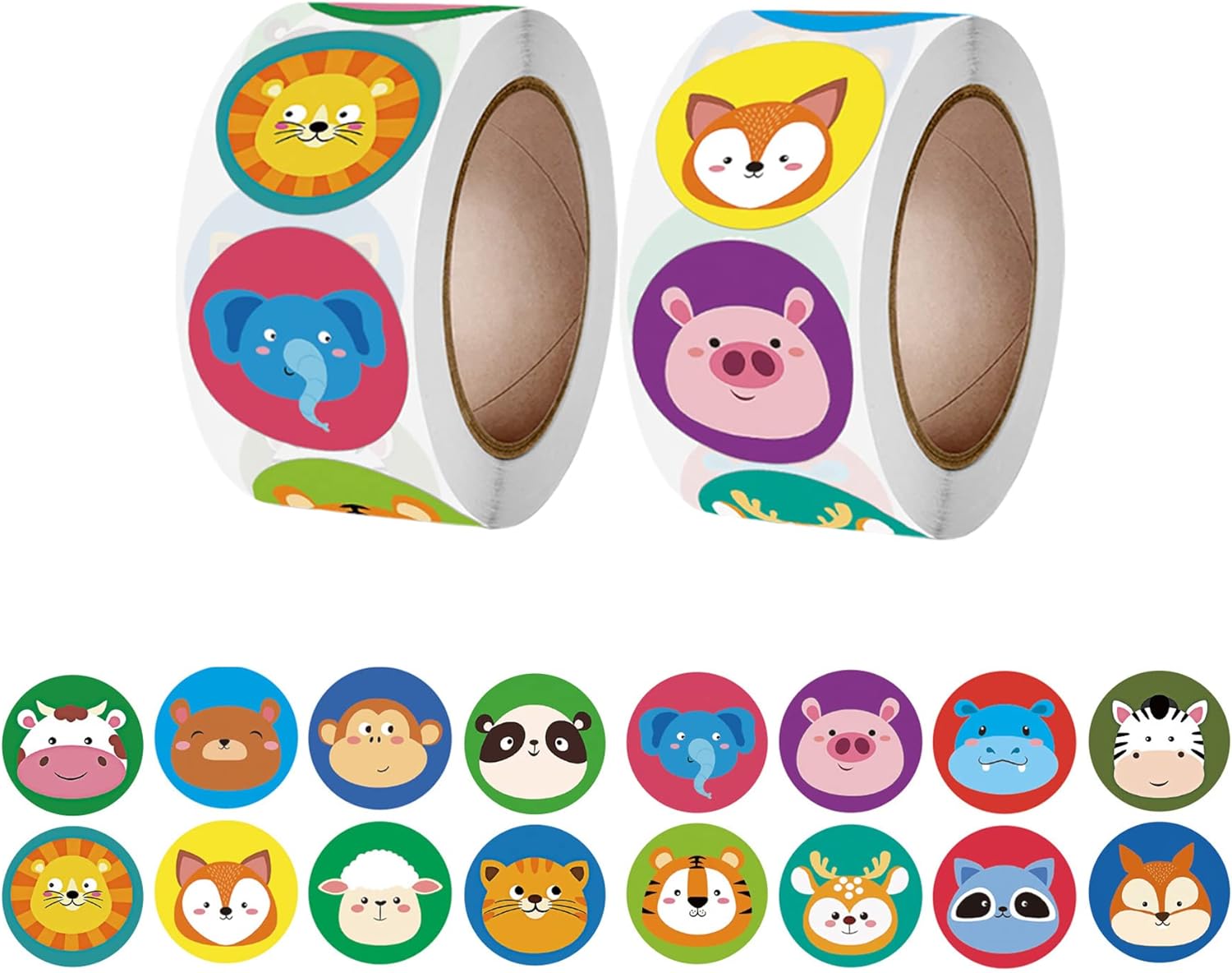 Amazon.com: 1000 PCS Motivational Stickers for Kids, 1 Inch Animal ...