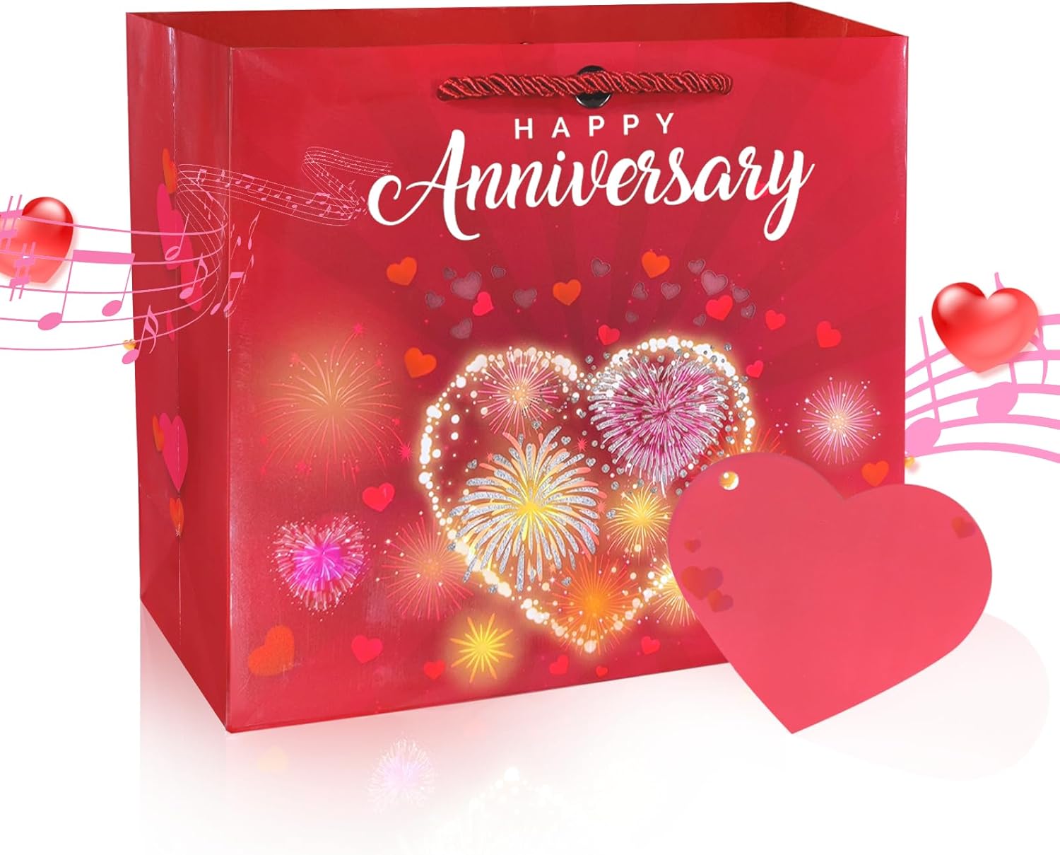 Amazon.com: DTESL Lights Fireworks and Cheering Musical Gift Bag ...