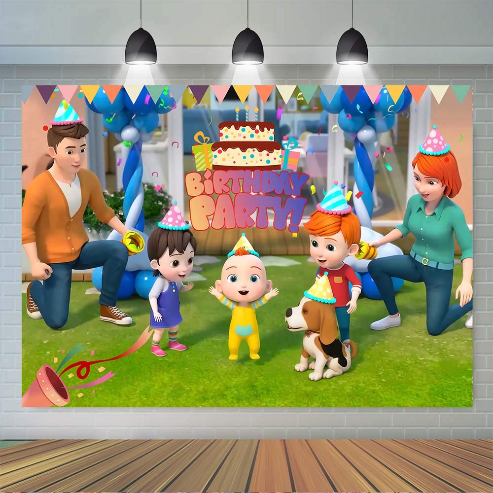 Cartoons Backdrop For Party Cocomelon Backdrop For Birthday Cocomelon ...