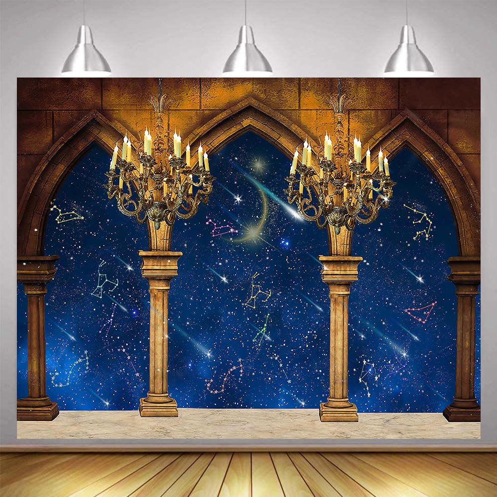 Amazon.com : EMTOBT 10x10ft Medieval Palace Pillar Backdrop ...