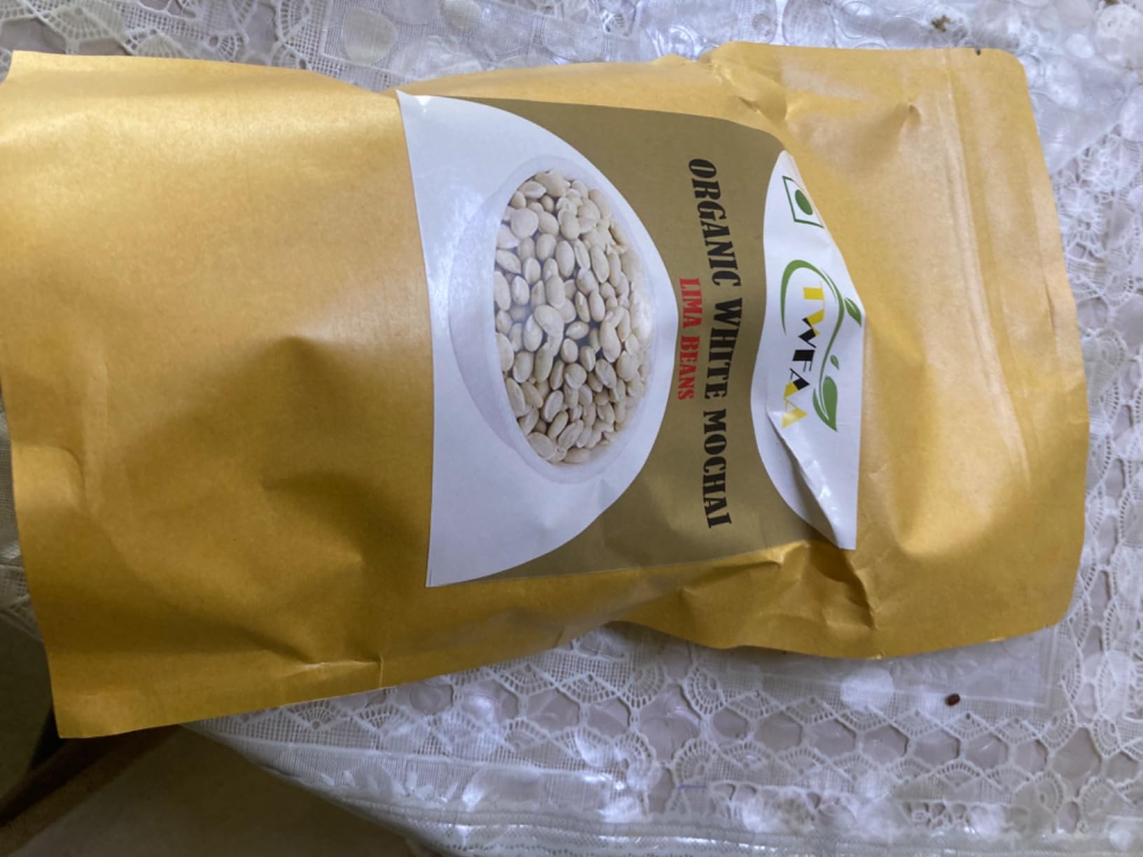 TWFAA Organic White mochai,Vellai Mochai Kottai Payaru,White Lima Beans ...