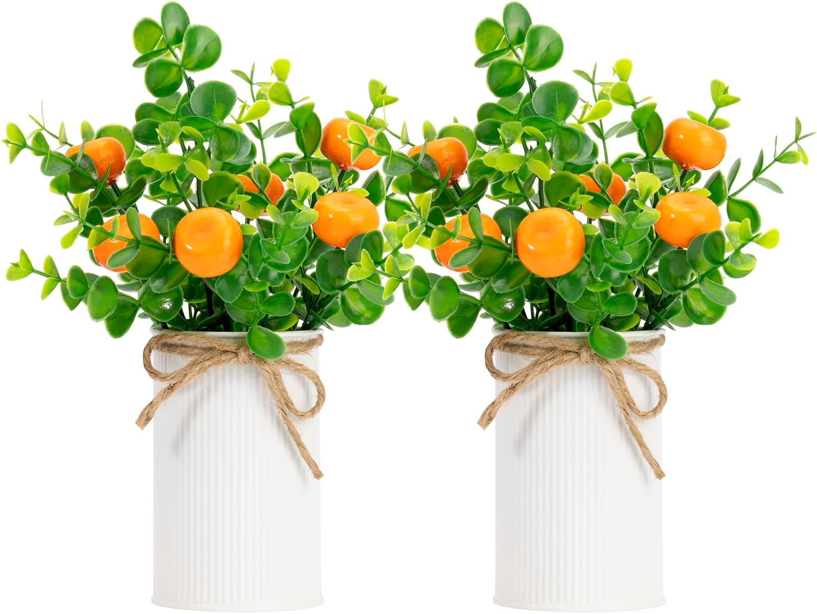 Amazon.com: Sucpur 5Pcs Artificial Tangerine Branches 24 8inch Vivid ...