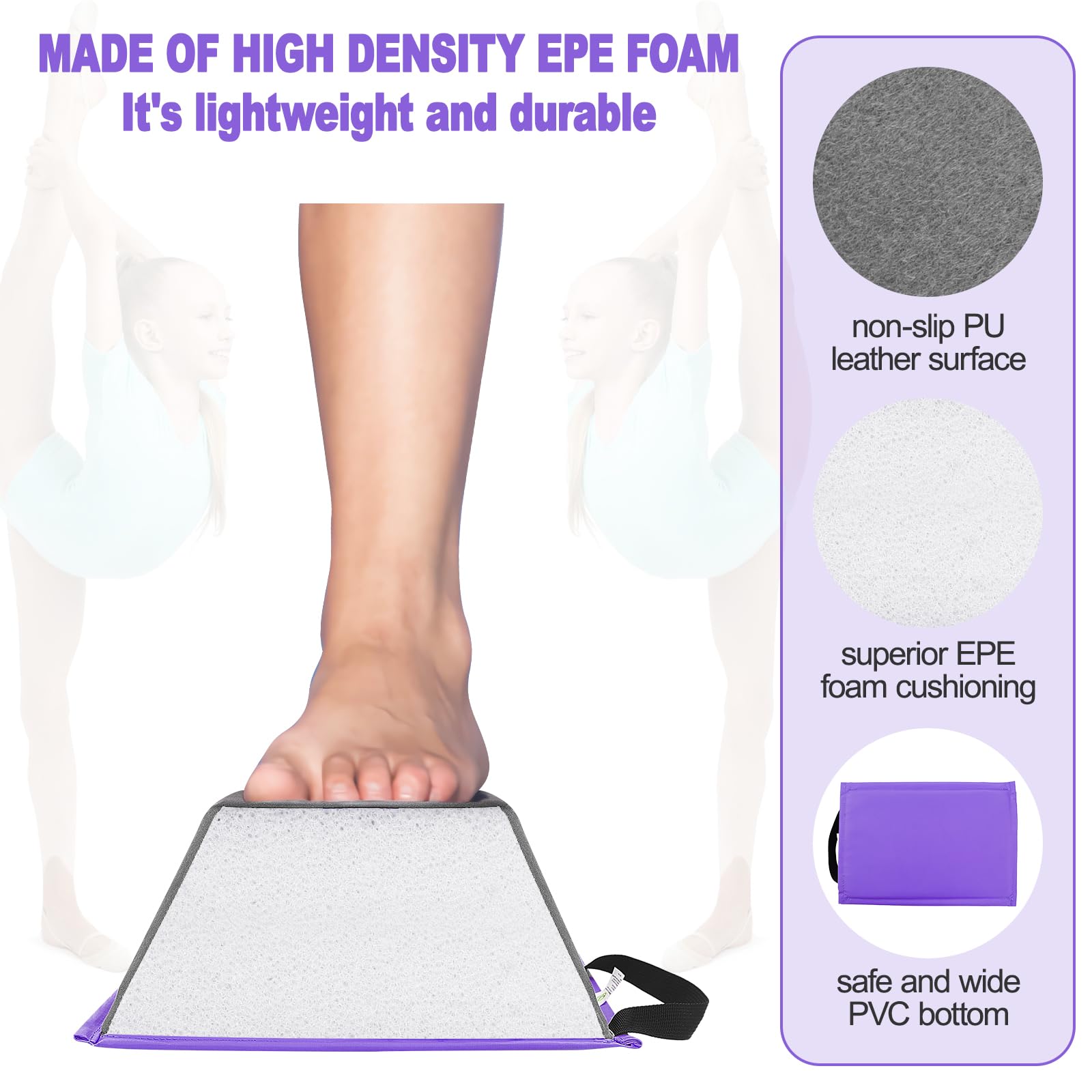 Snapklik.com : Cheer Flyer Stand Stunt Stand, PU Non-Slip Flyer Stand ...
