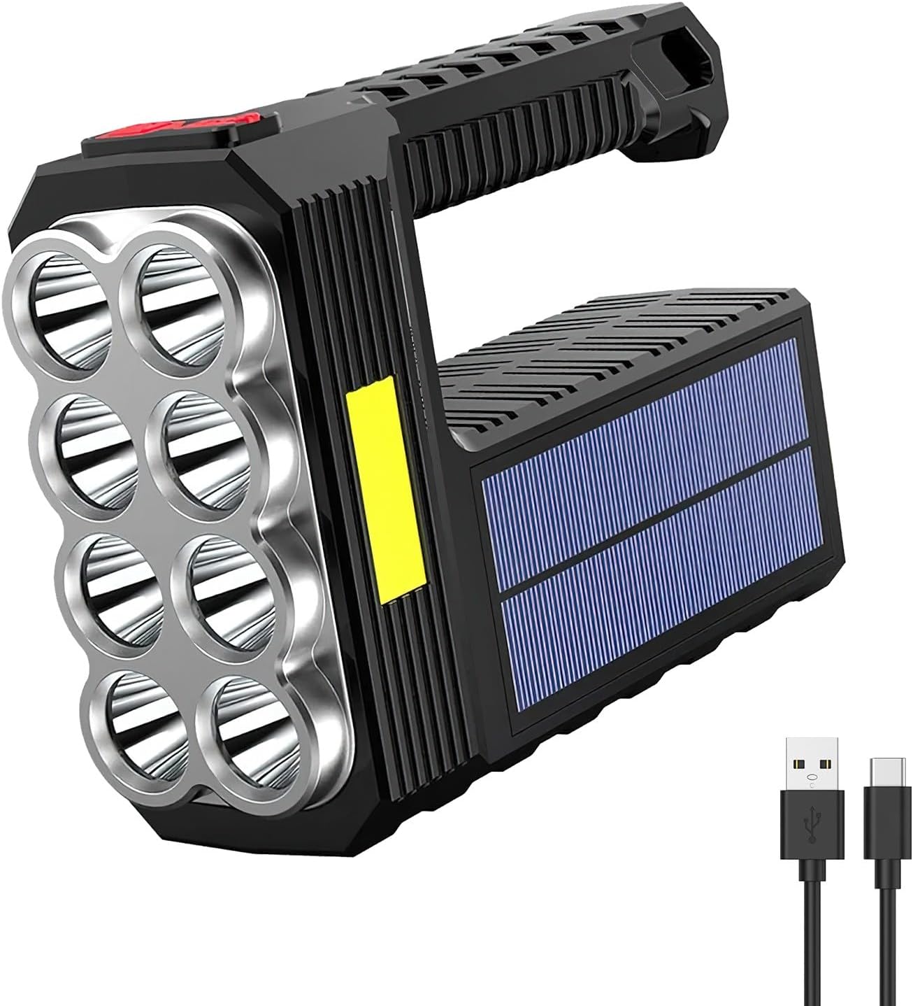 Flashlight Rechargeable Flashlights, 100000 High Lumens Super Bright 8 ...