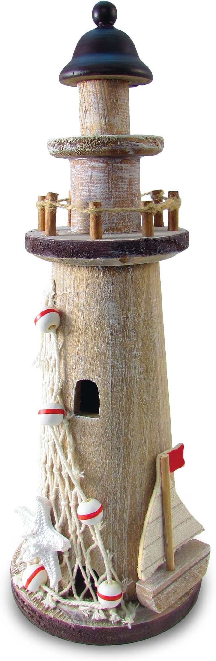Amazon.com: Household Decor Wooden Lighthouse Decor Nautical Lighthouse ...