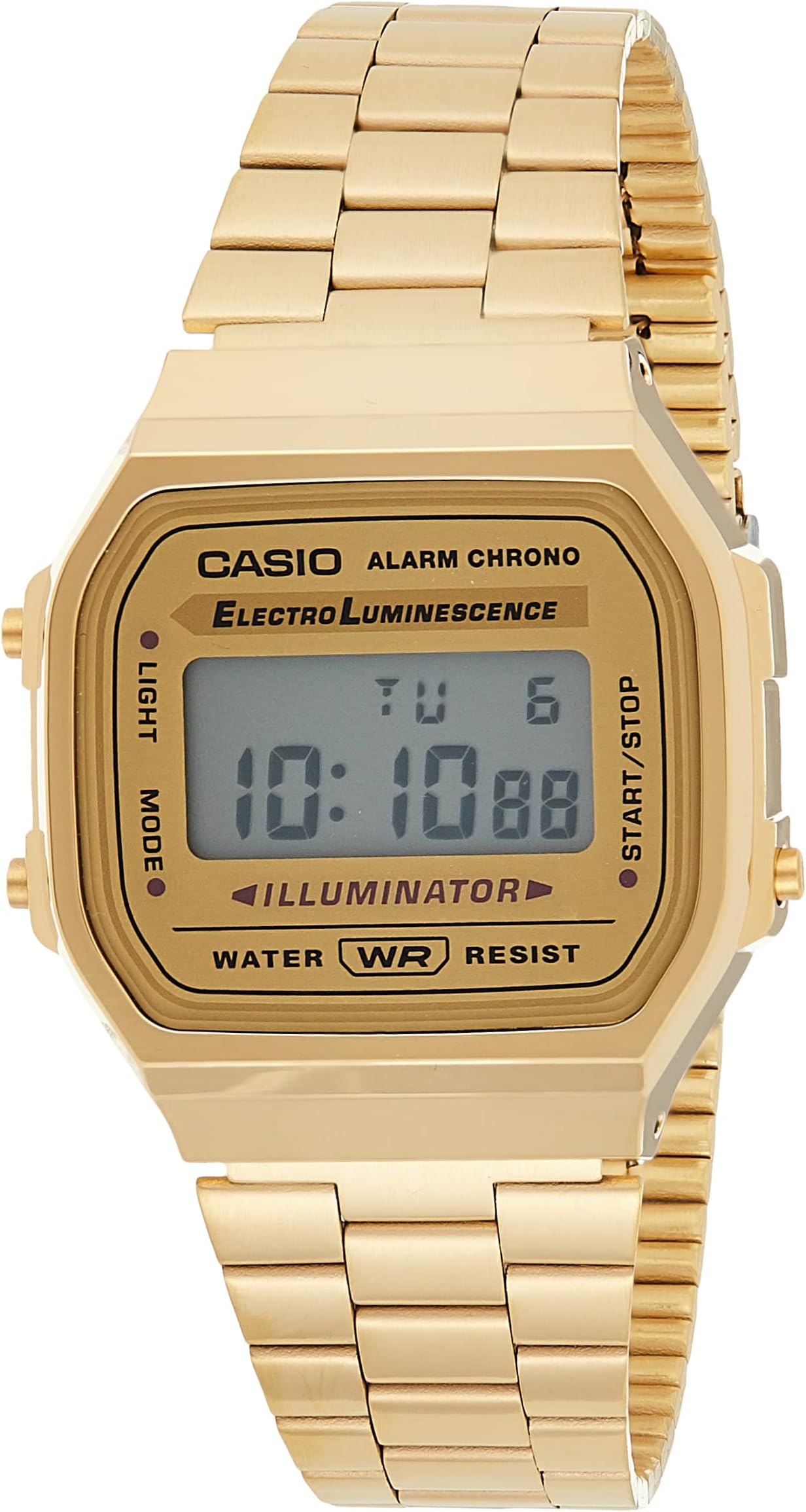 Casio Damen Digital Quarz Uhr mit Edelstahl Armband A700WEMG-9AEF ...