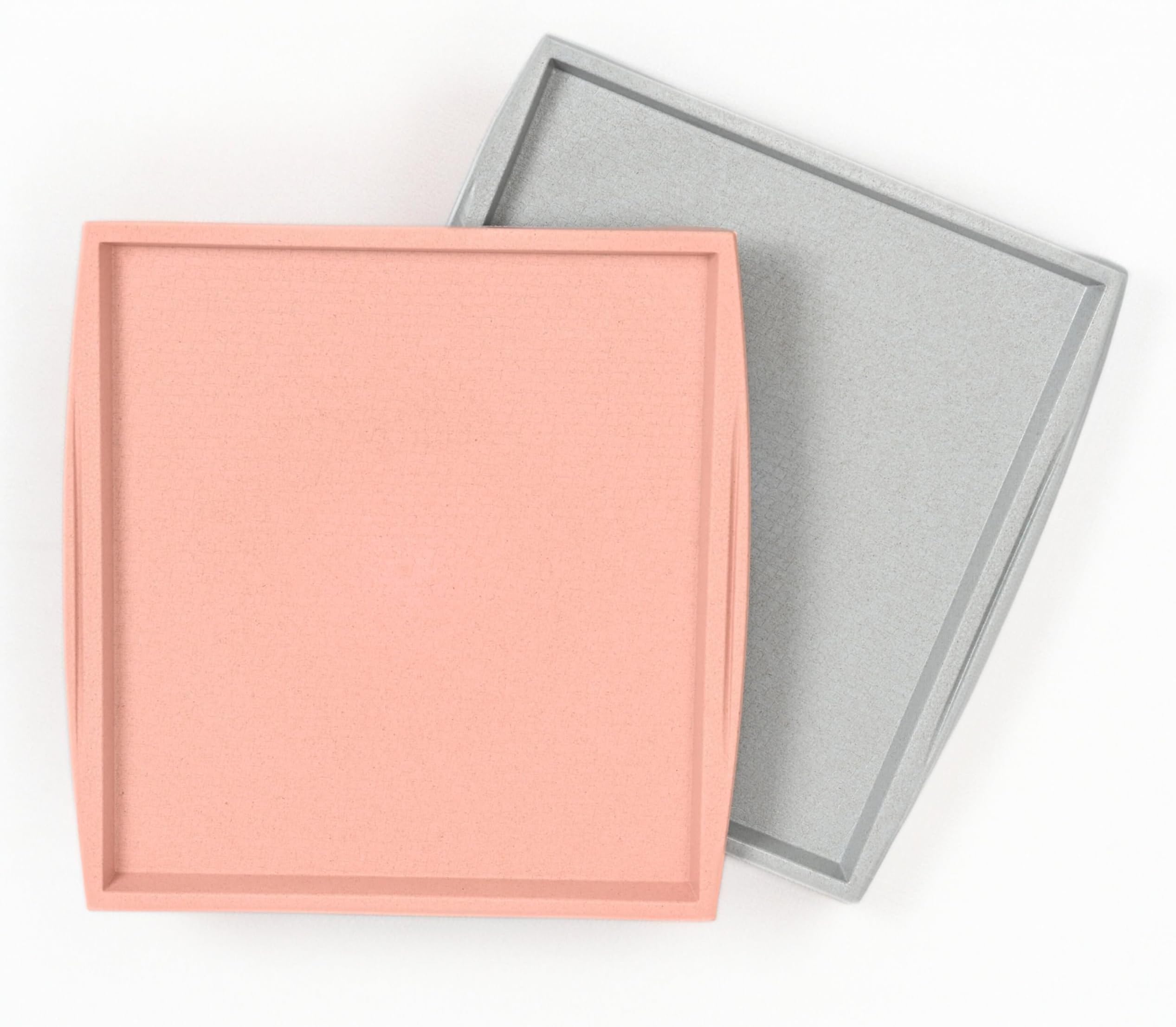 Eha Polypropylene Earth Friendly Square Trays For Serving Set Of 2 | 11 ...