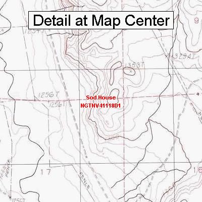 Amazon.com : USGS Topographic Quadrangle Map - Sod House, Nevada ...