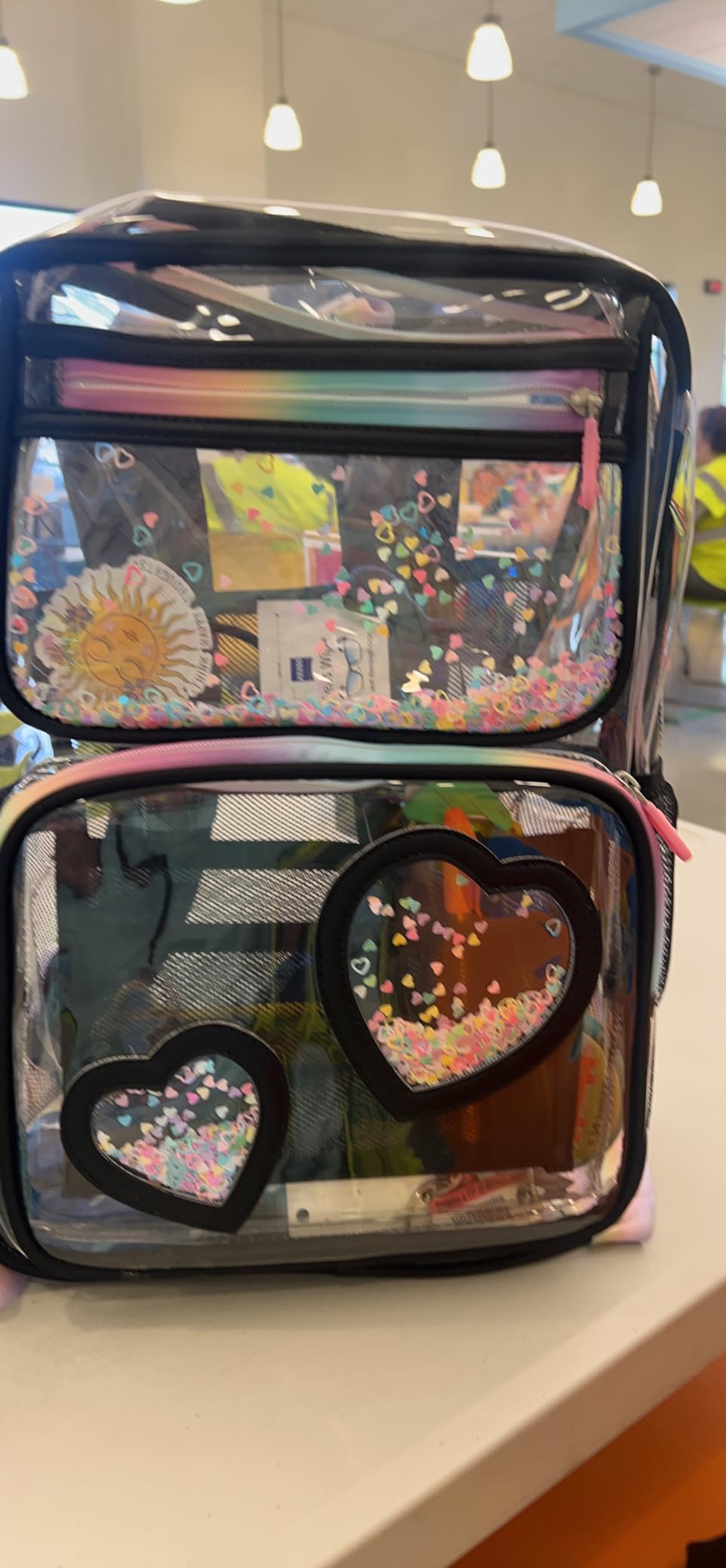 Amazon.com | KIDNUO Clear Backpack for Girls Kids Bookbags Transparent ...