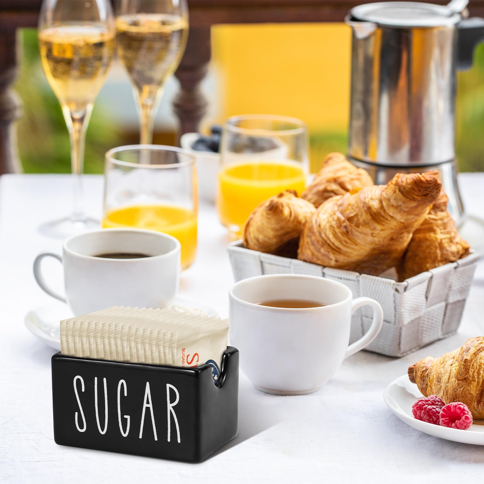 Restaurant Sugar Packet Storage Ceramic Sugar Packet Holder | Coffee ...