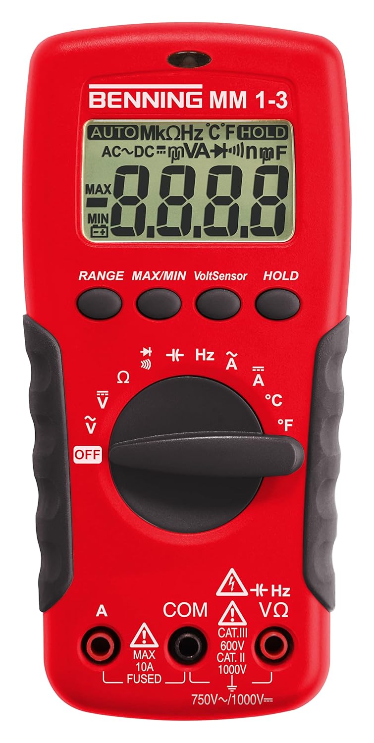 Benning MM 1-3 cyfrowy multimetr (z cyfrowym wyświetlaczem ...